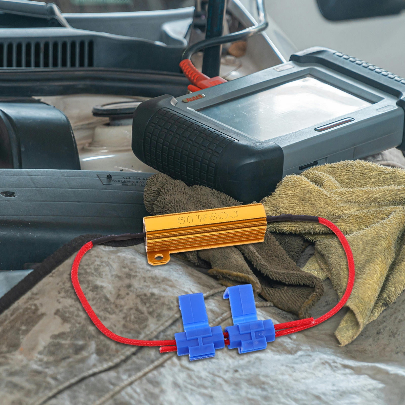 BALAHAPY 1Set 1.2In X 0.6In X 0.5In Car Resistors Resistor Kit Heat ...