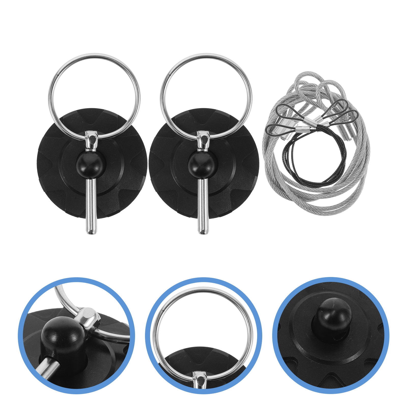 BALAHAPY 1Set Engine Hood Lock Latch Universal Hood Latch Prevent ...