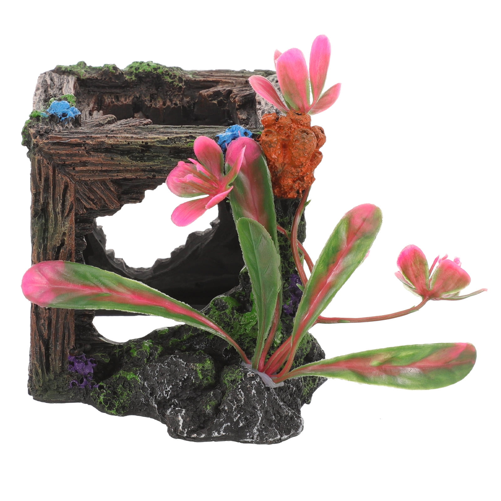 BALAHAPY 1Set Rectangular Box Shape Resin Aquarium Caves for Fish Tank Shelter and Landscaping ...