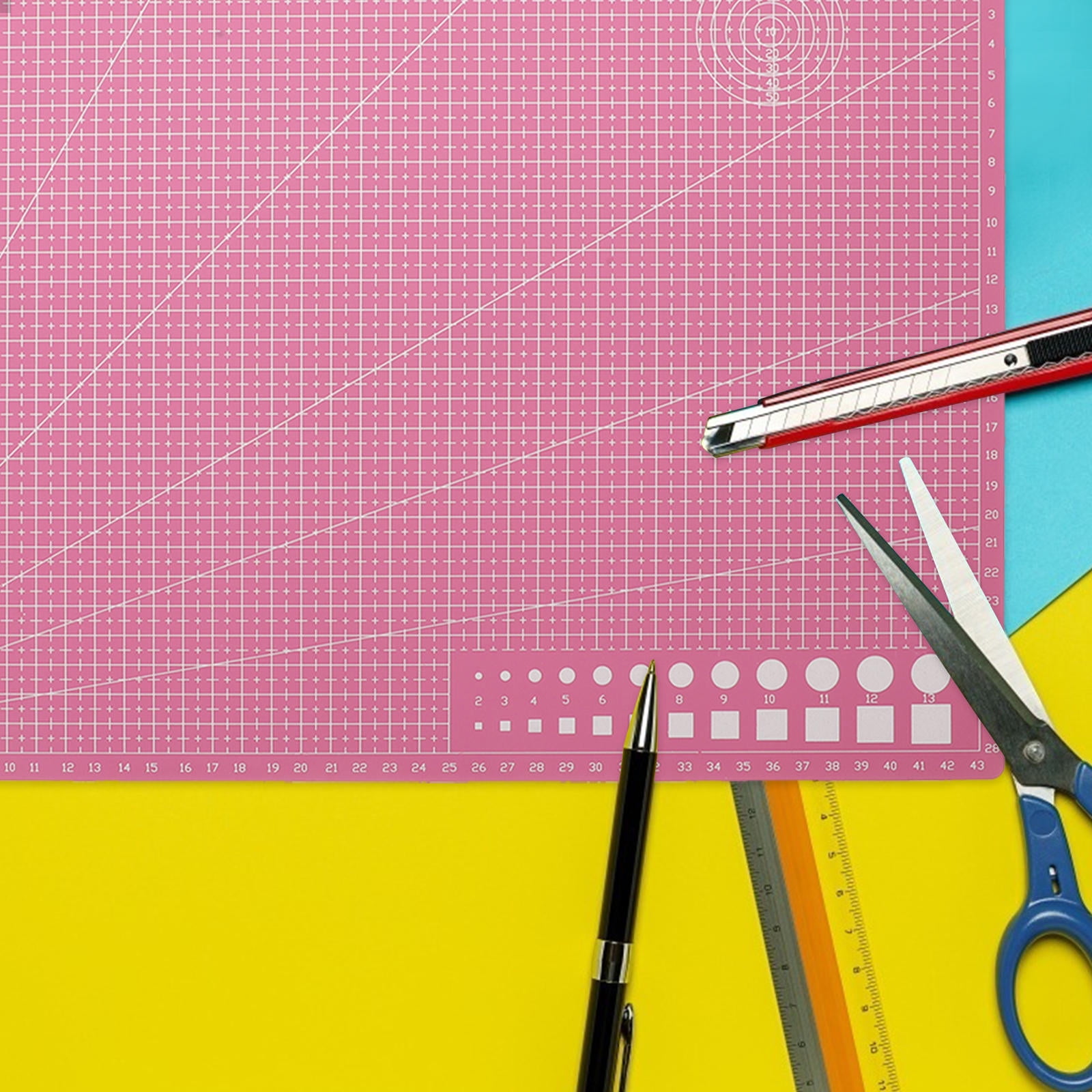 BALAHAPY 2Pack Cutting Mats for Handicraft Projects Self Healing Double Sided Use Protect ...