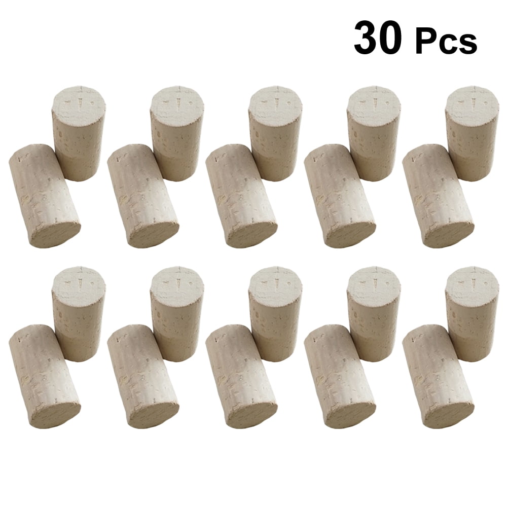 BALAHAPY 30 Pcs Wide Mouth Cork for Wine Bottle Sealing Cover Oak and ...