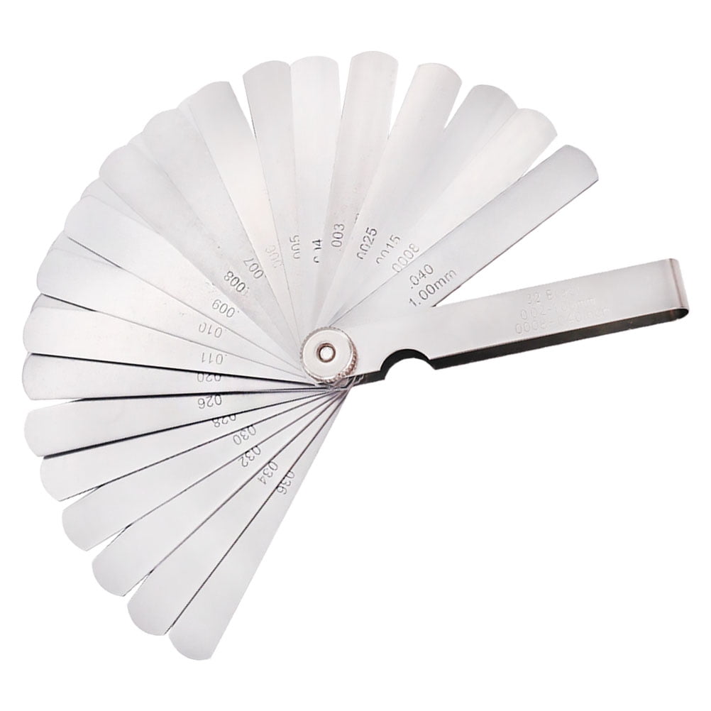 BALAHAPY 32Pcs Dual Scale Stainless Steel Ruler Thickness Gauge For ...