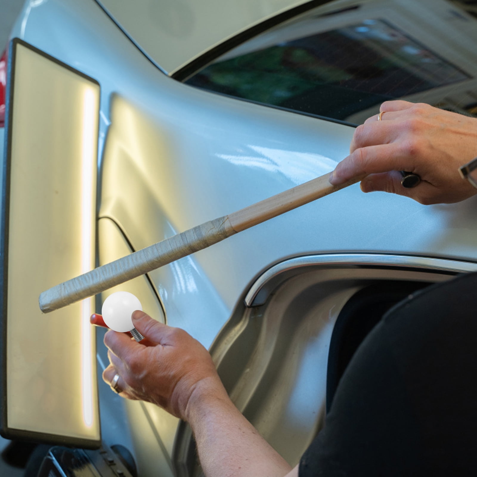 BALAHAPY 3Pcs Dent Maintenance Tool Nylon White Round Tip for Body ...