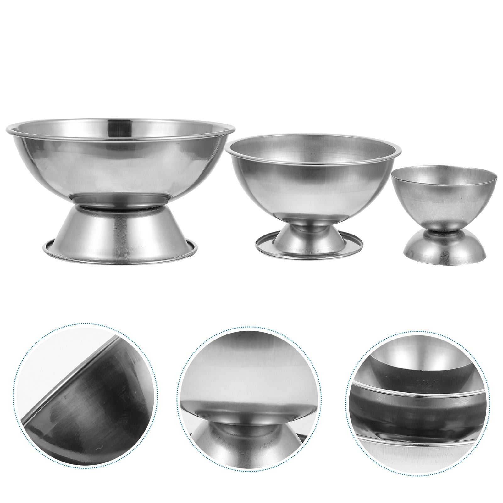 BALAHAPY 3Pcs Melting Casting Bowl Non-ferrous Metal Smelting Silver 3 ...