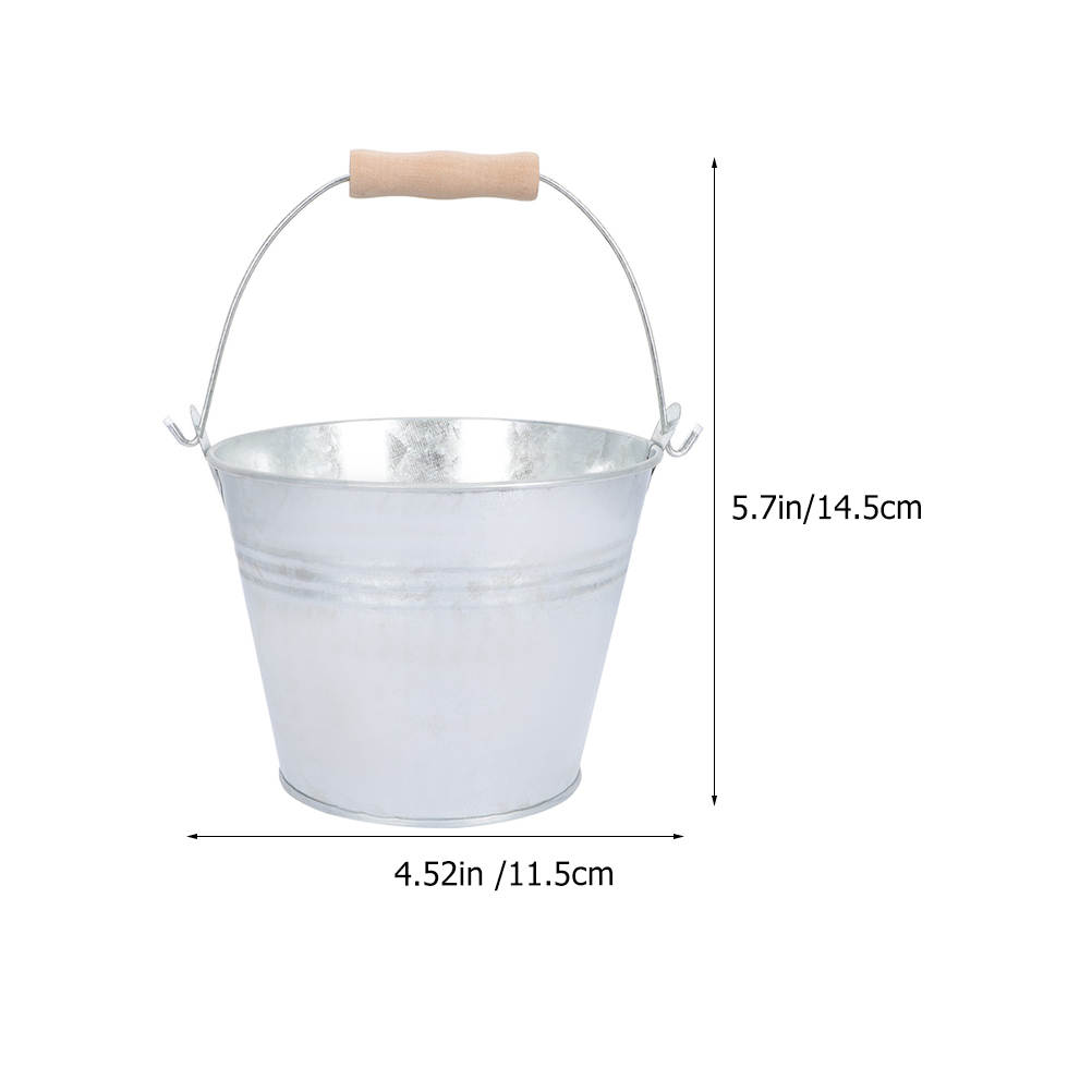 BALAHAPY 3Pcs Metal Pail for Coal Holder in Minimalist Design 11.8x4 ...