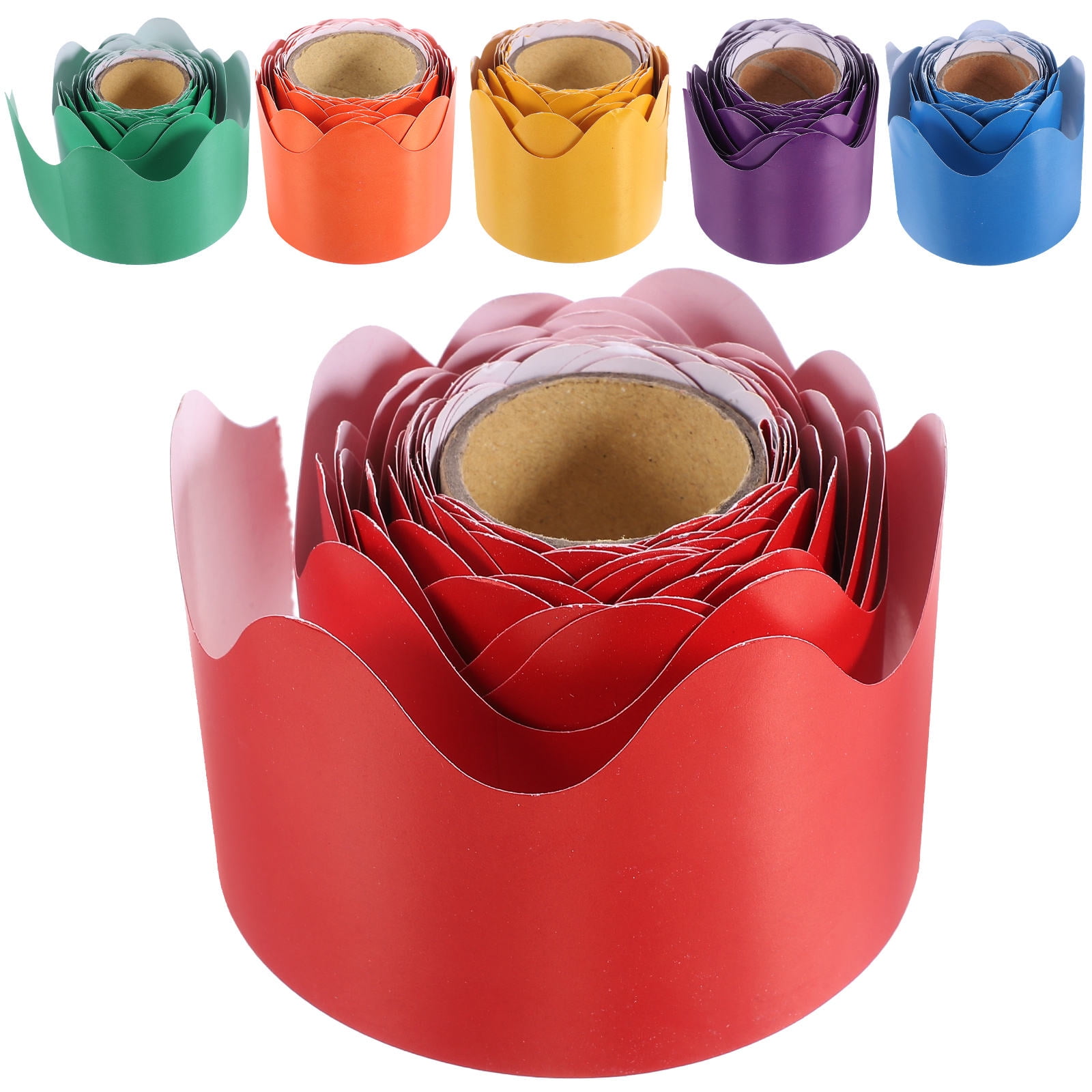 BALAHAPY 3Rolls Orange Bulletin Board Border Stickers for Event ...