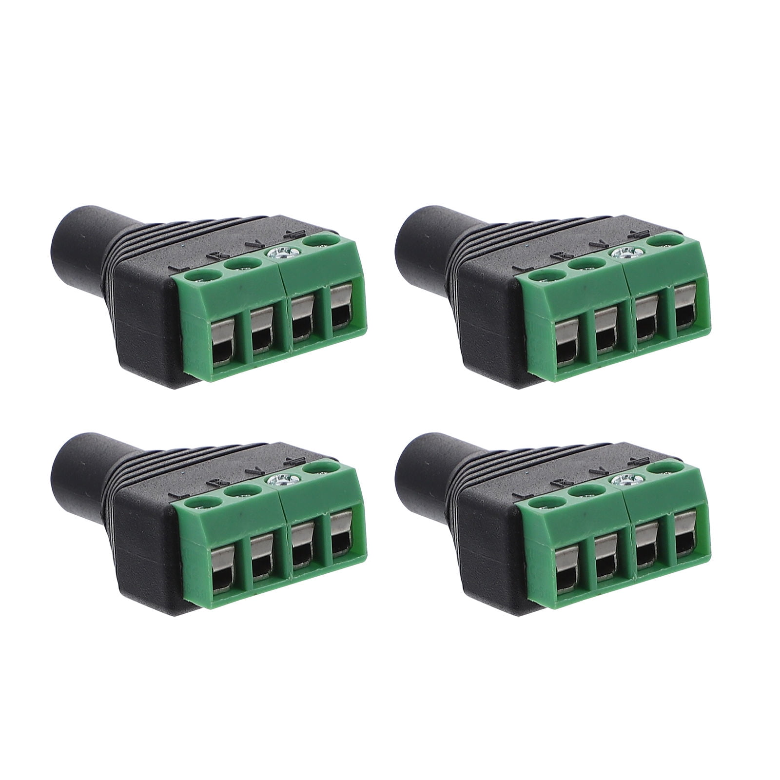 BALAHAPY 4Pcs 3.5mm Stereo Female Terminal Block Panel Mount Connector ...