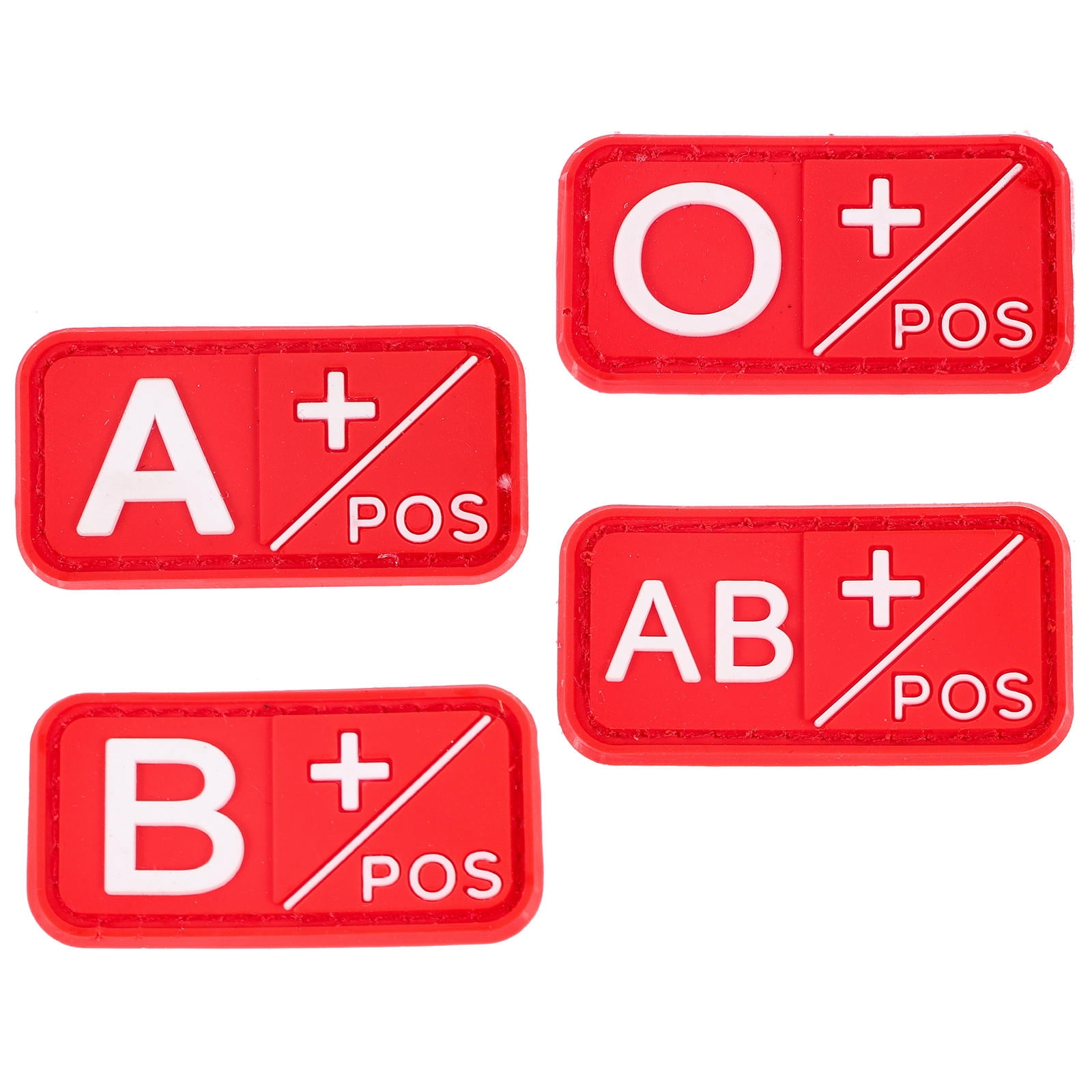 BALAHAPY 4Pcs Blood Type Patches for Backpacks Hook and Loop Design ...