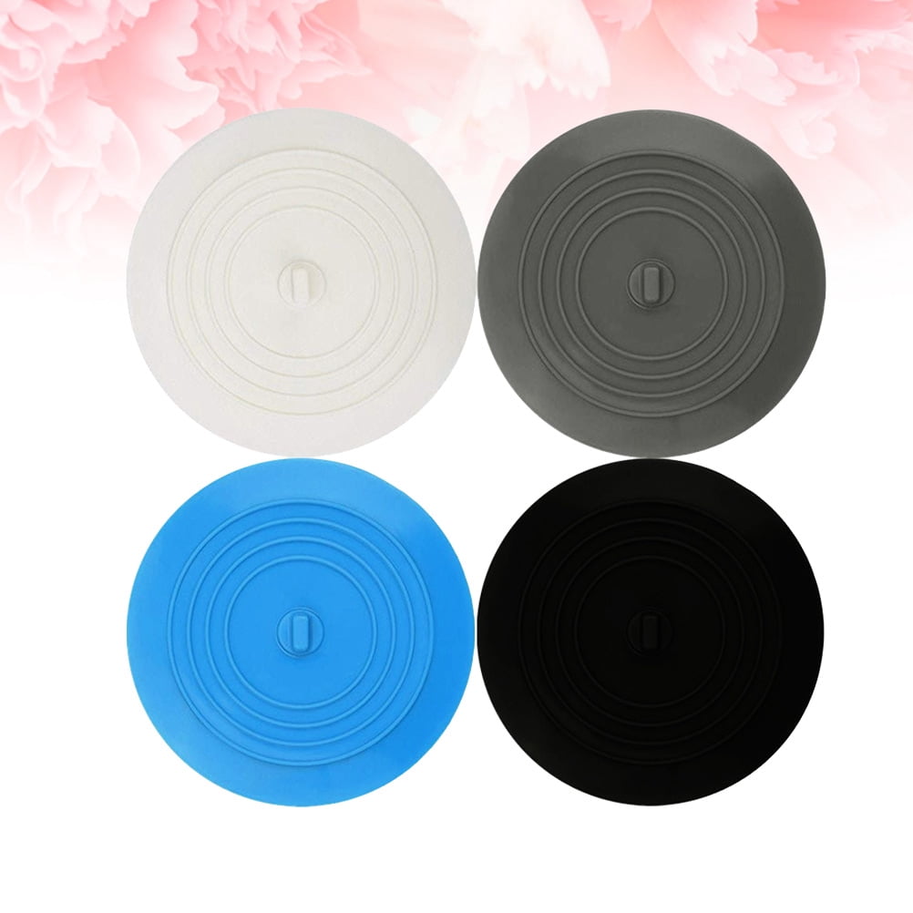 BALAHAPY 4Pcs Blue Silicone Sink Plug Replacement for Laundry and ...