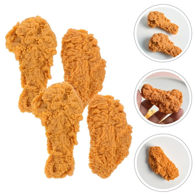 BALAHAPY 4Pcs Fried Chicken Leg Keychain for Party and Tabletop ...