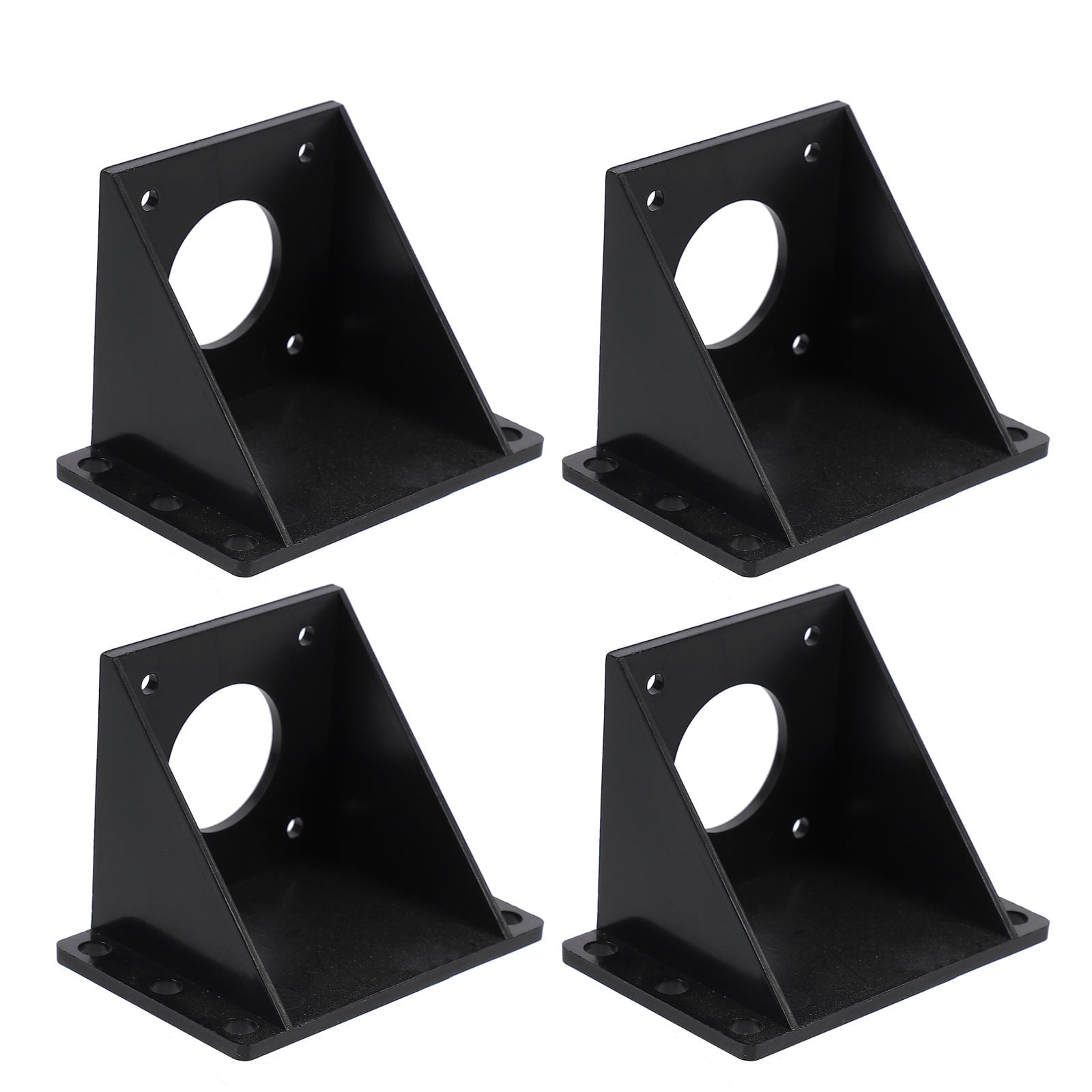 BALAHAPY 4Pcs Stepper Motor Mount Black Plastic Rectangular 6.2cm x 4.5cm for 3D Printing ...