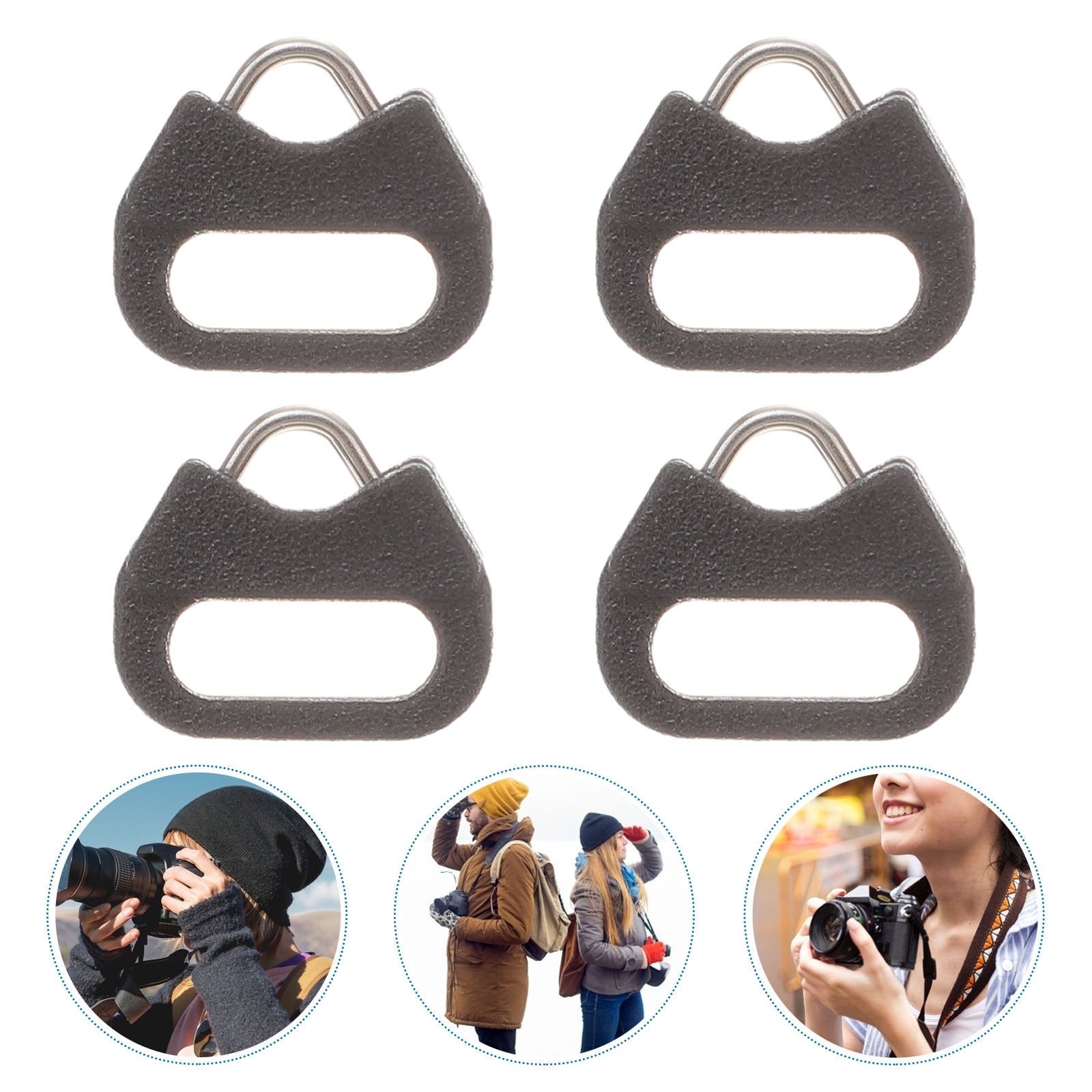 BALAHAPY 4Set Camera Strap Connectors Triangular Design for Mirrorless ...