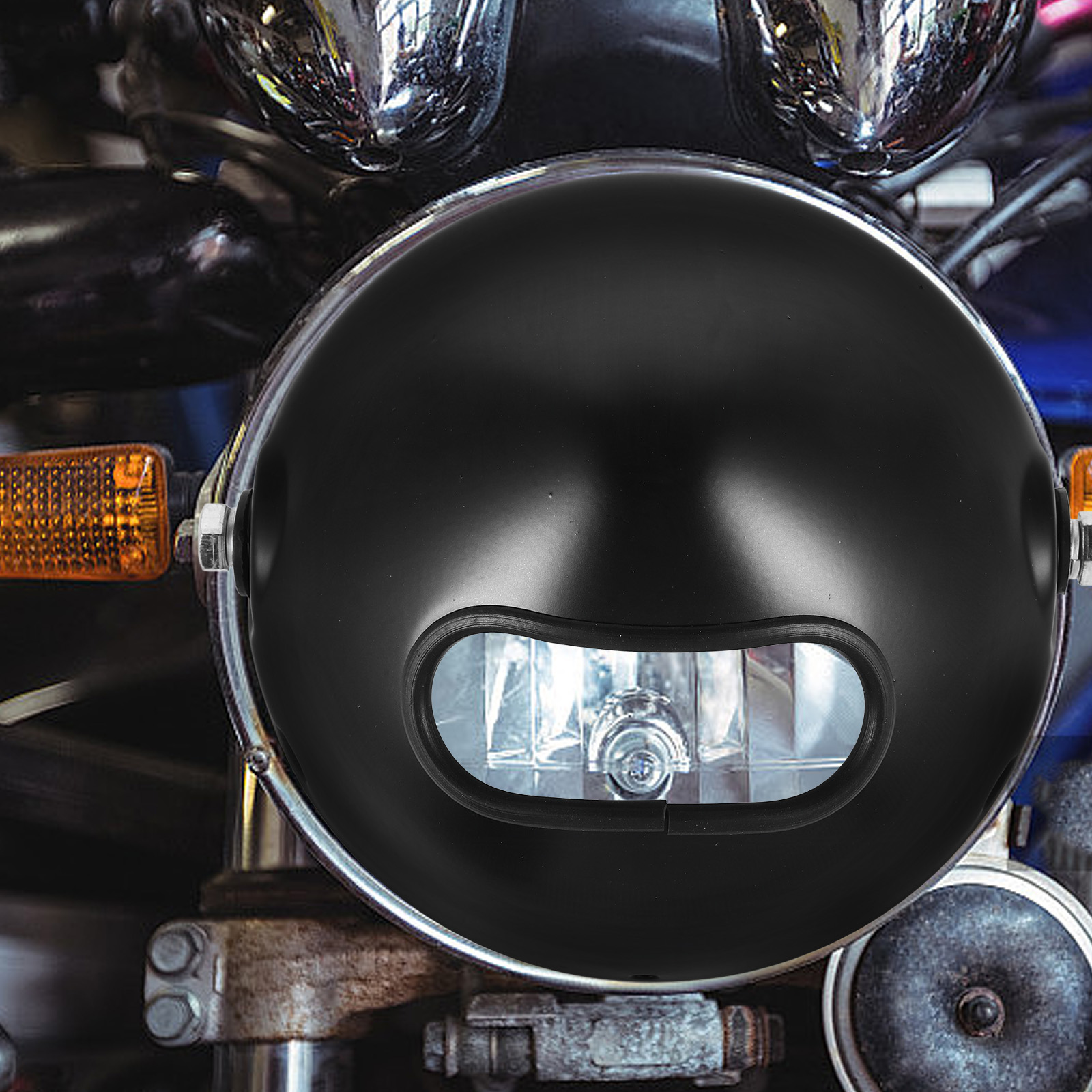 BALAHAPY 5.75 Inches Metal Motorcycle Headlight Mount for Low-Light ...