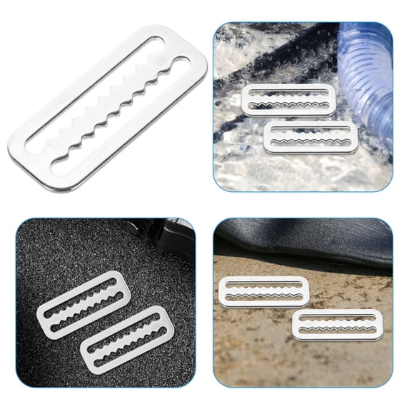 BALAHAPY 5Pcs Diving Weight Belt Keepers in Silver for Quick ...