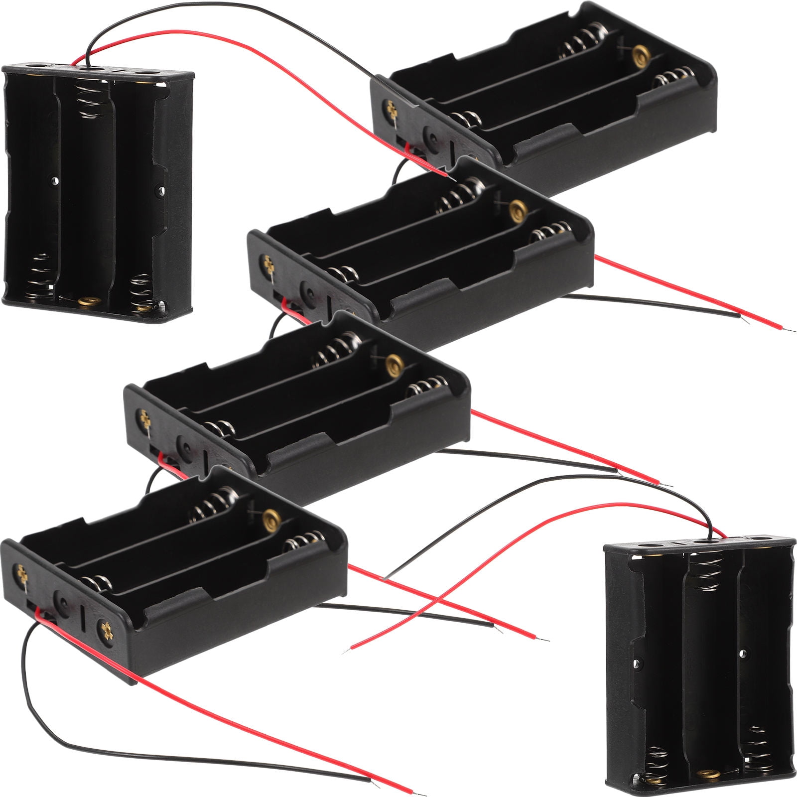 BALAHAPY 6Pack Rectangular Batteries Case with Metal Material Portable ...