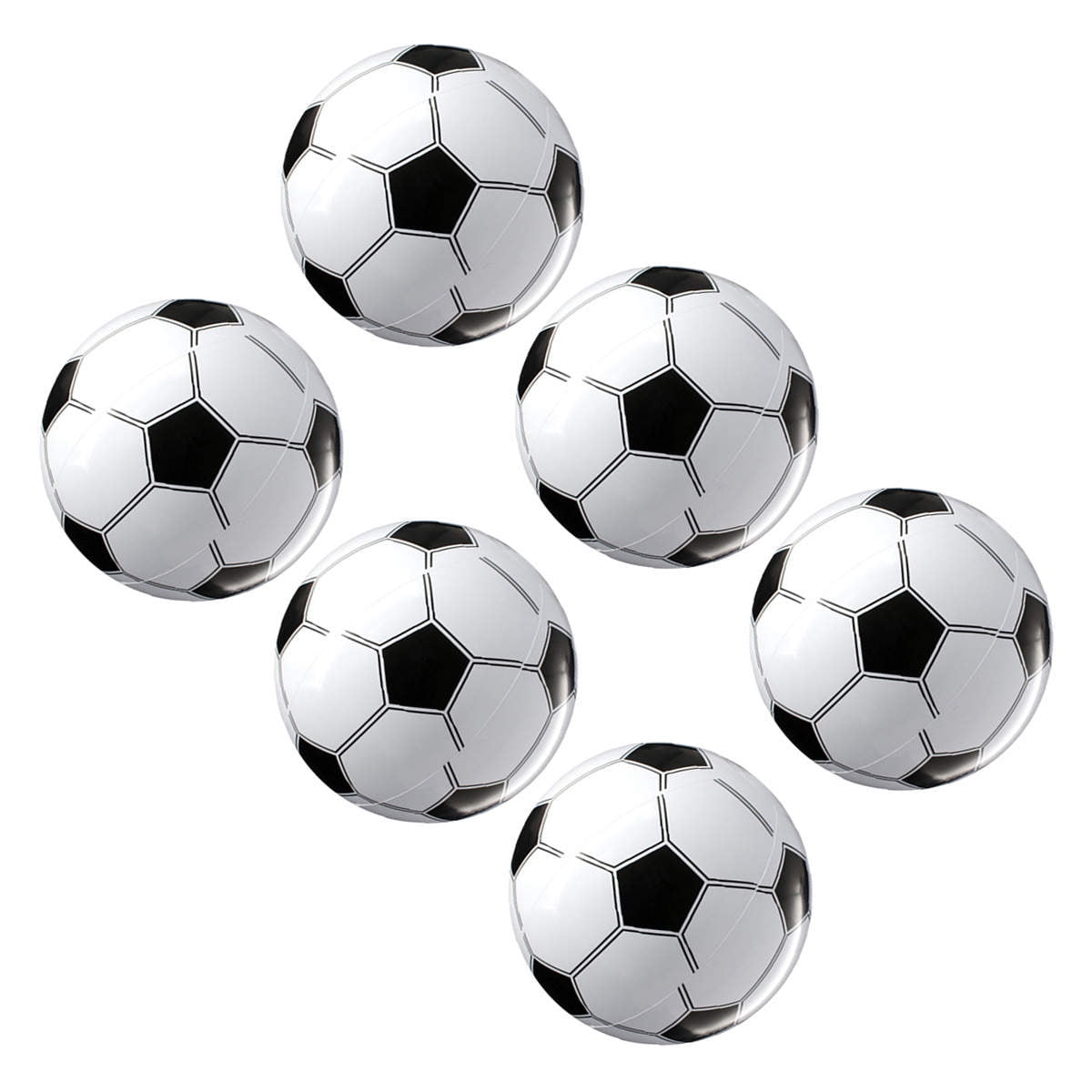 BALAHAPY 6Pcs Inflatable Soccer Balls for Theme Parties Decorations ...