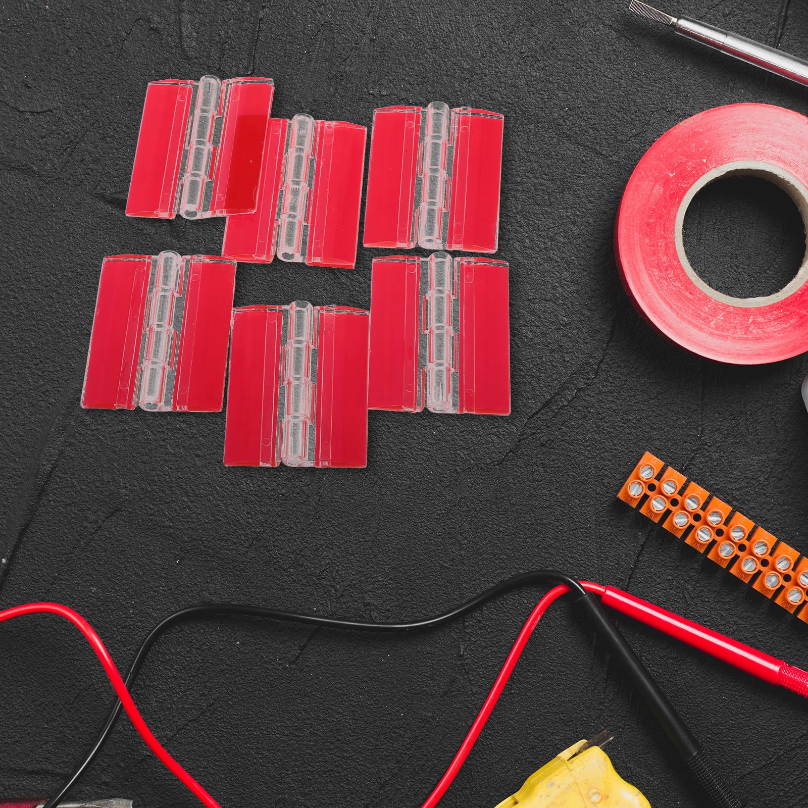 BALAHAPY 6Pcs Transparent Acrylic Hinges Small Damping Hinge for ...