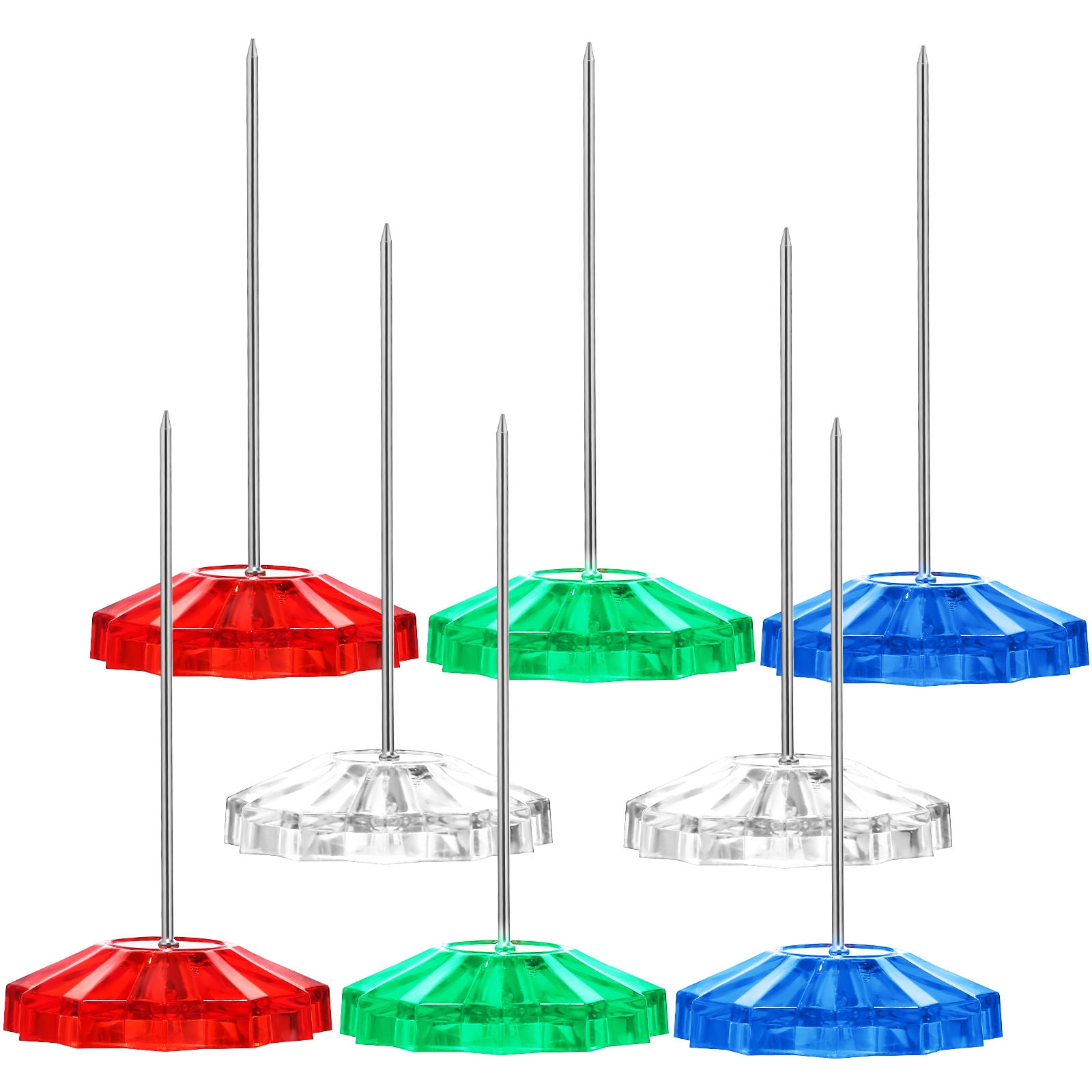 BALAHAPY 8Pcs Stainless Steel Receipt Holders Square Base for Office ...