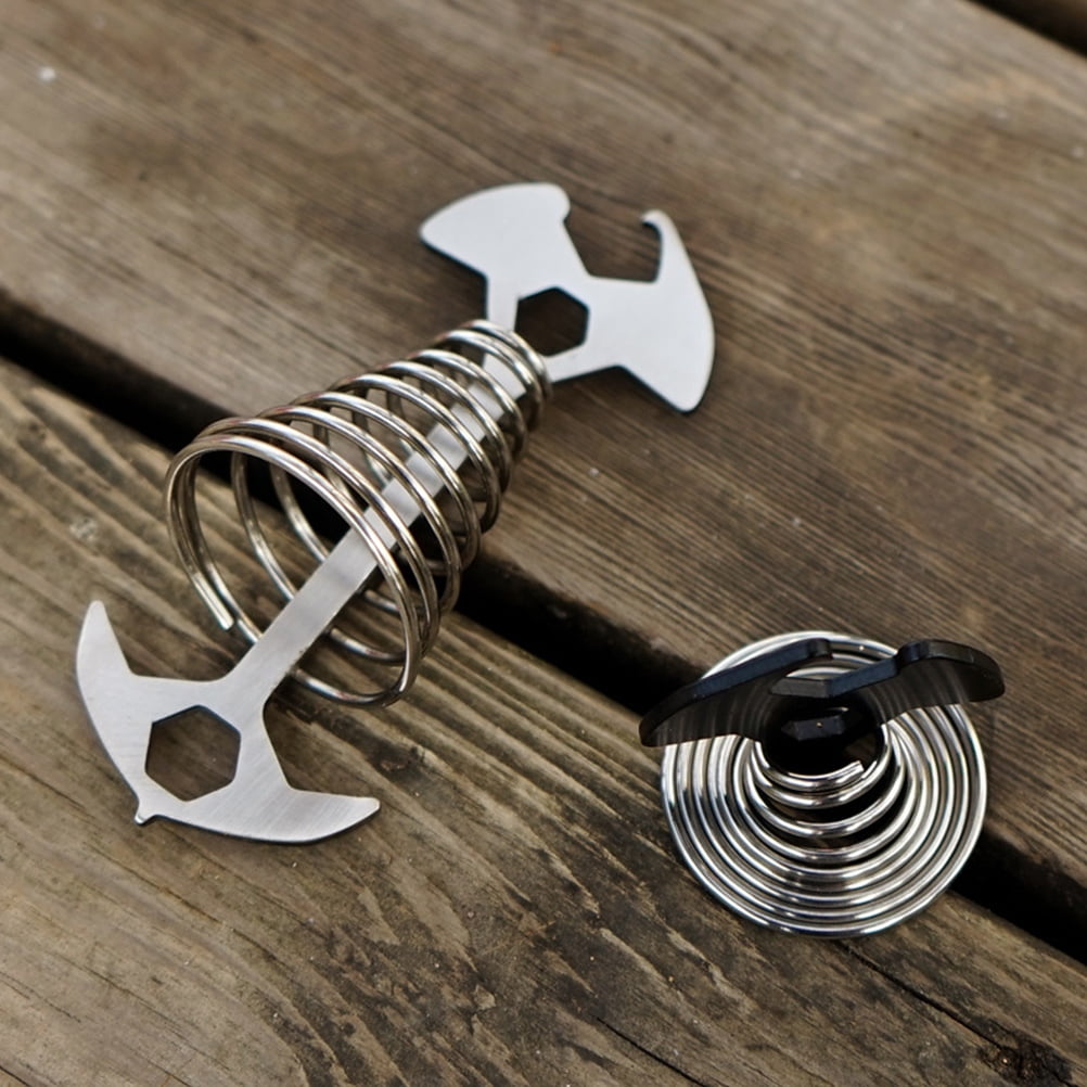 BALAHAPY Camping Tent Peg Set 2Pcs Fishbone Tent Ground Anchors for ...