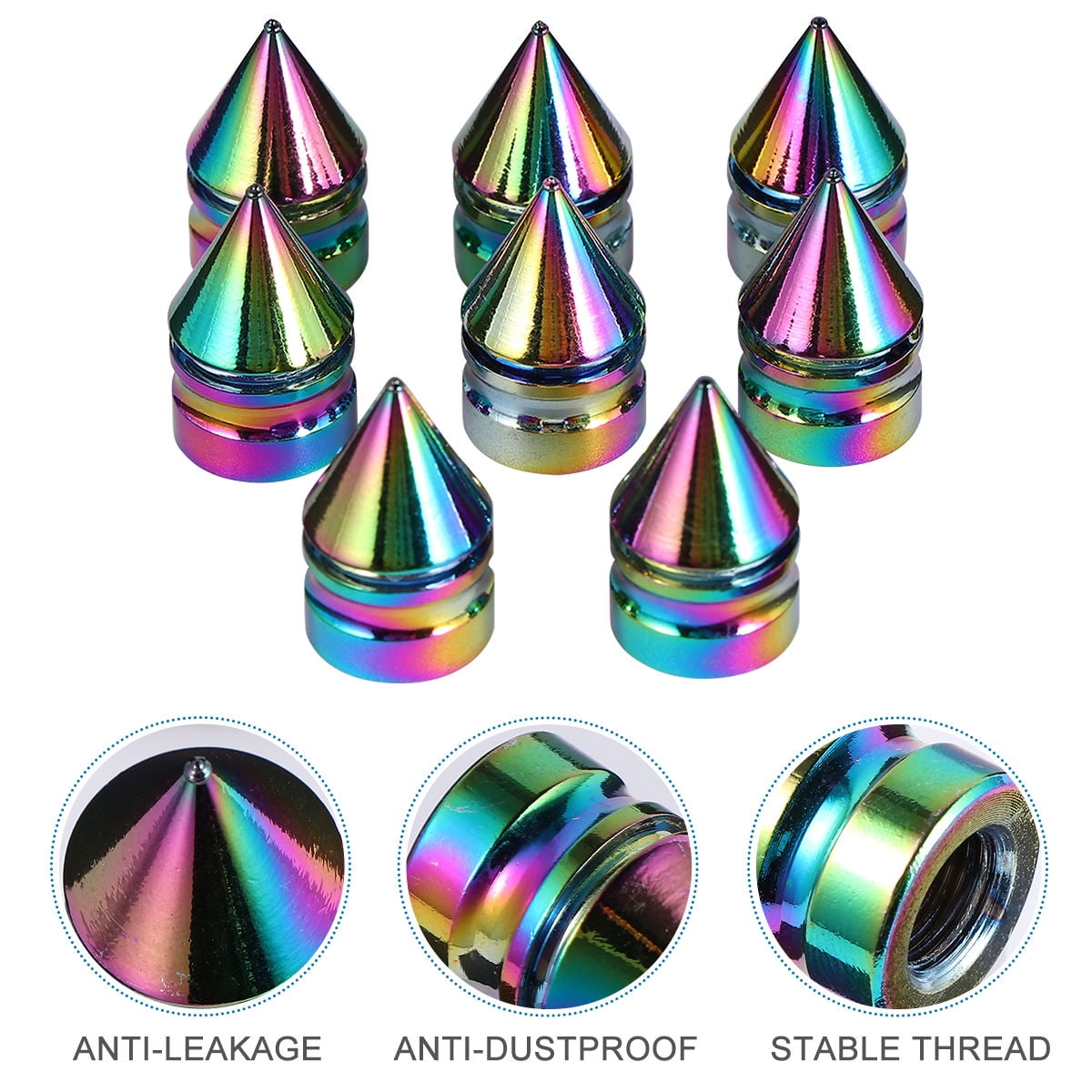 BALAHAPY Caps for Car Tyres 8Pcs Bike Valve Cap Aluminum Alloy Colorful Bike Core - Walmart.com