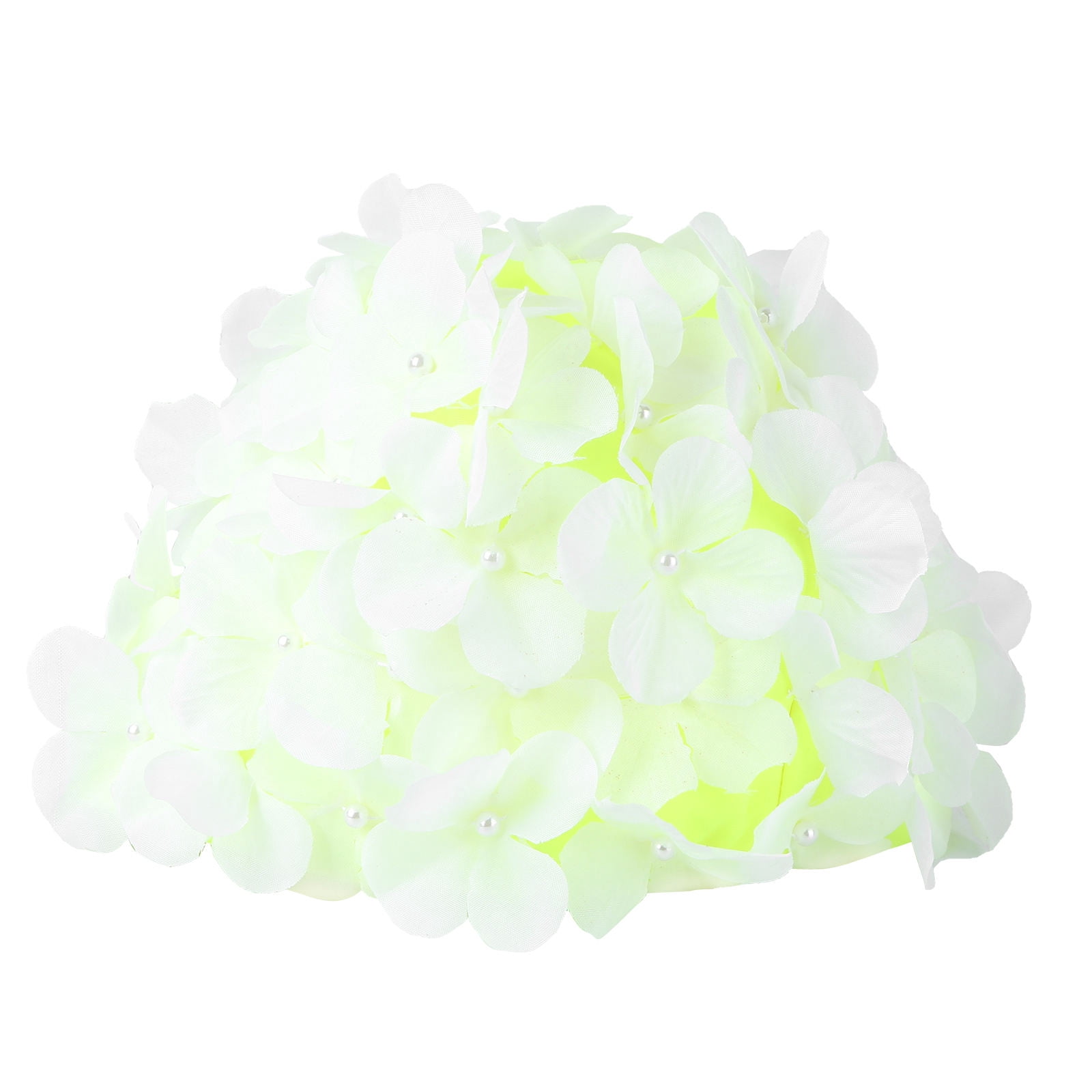 BALAHAPY Fluorescent Green Waterproof Swim Cap for Women 1 Piece Petal ...