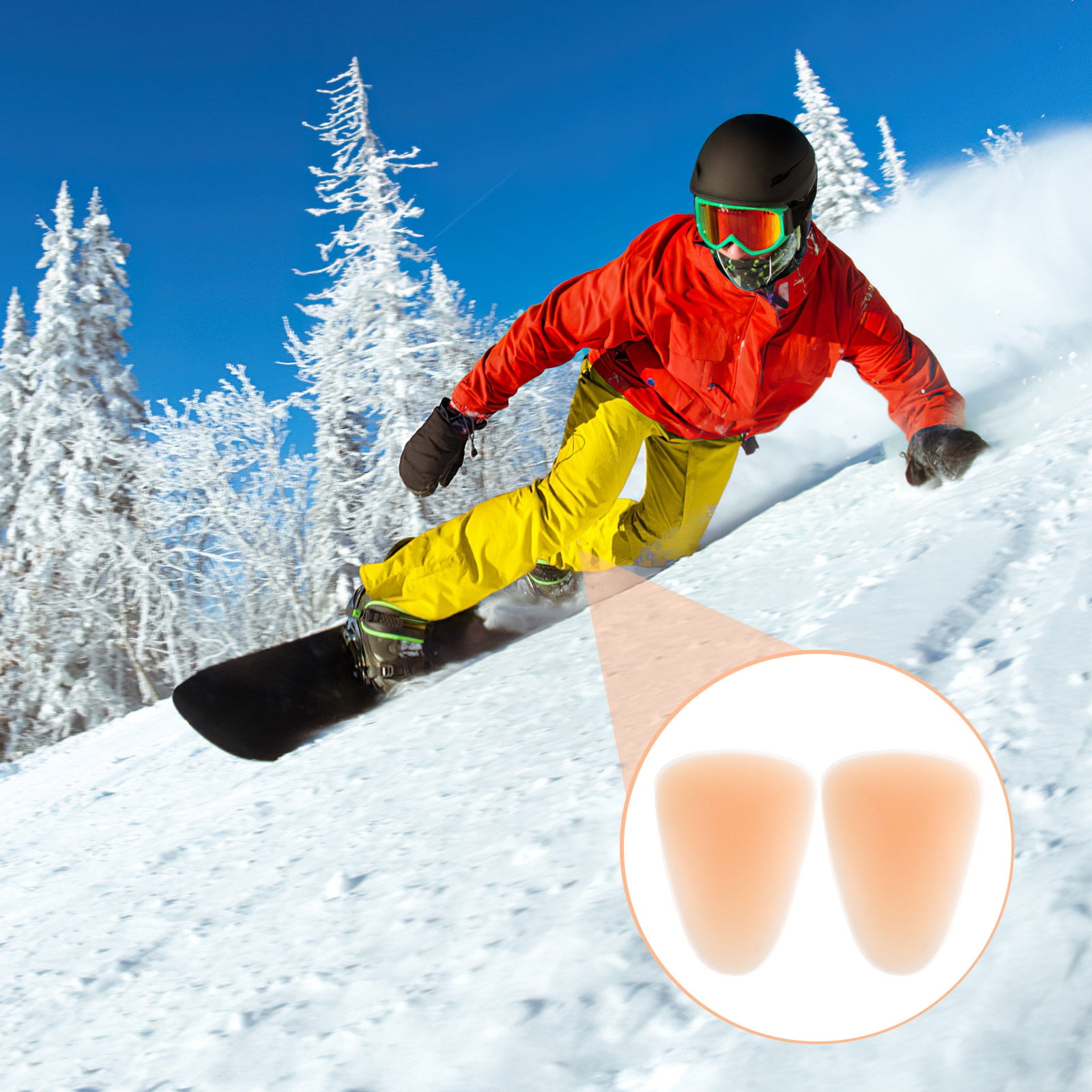 BALAHAPY Knee Pads for Men and Women with Curve Fitting Design in Beige ...