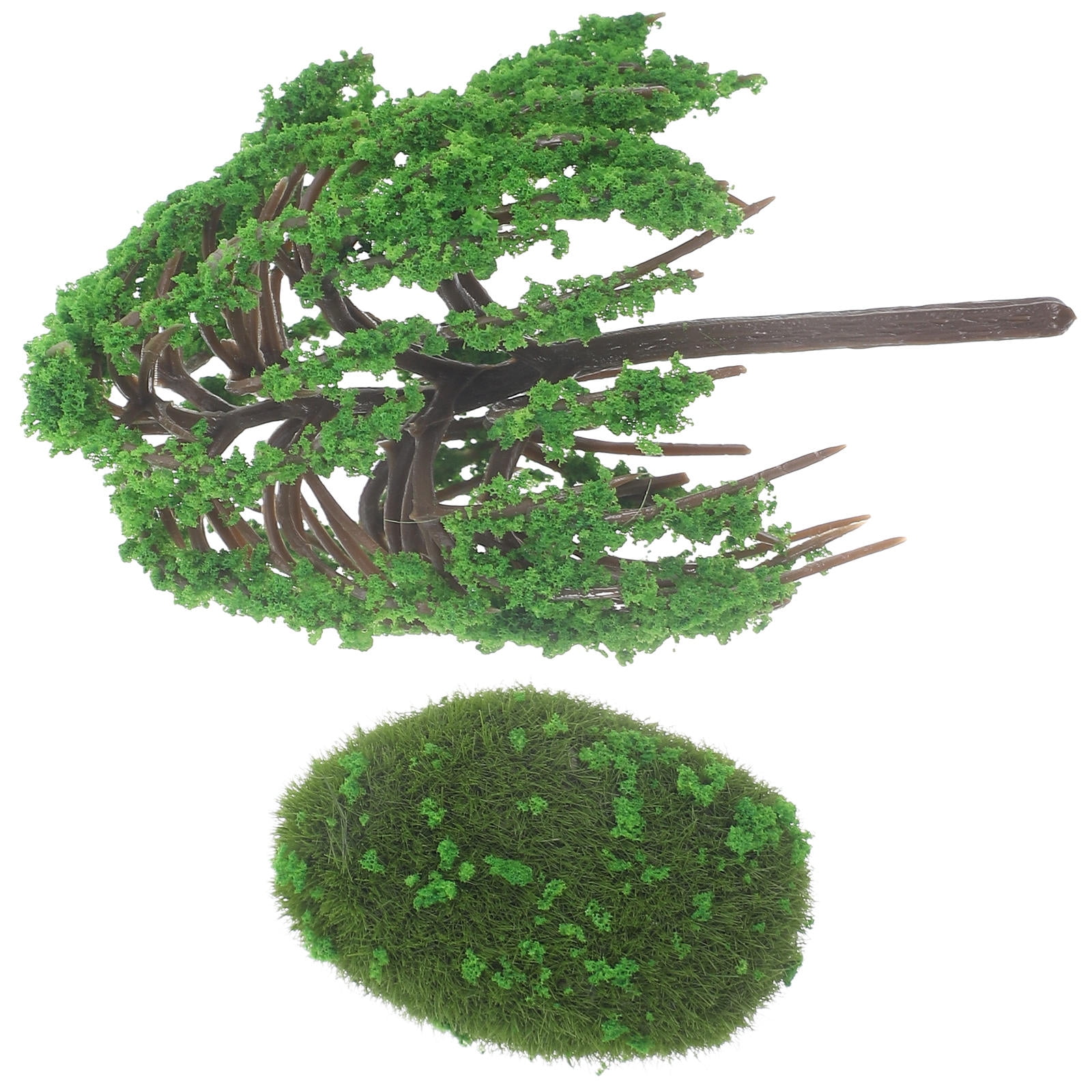 BALAHAPY Miniature Tree Model 1Pcs Green Plastic for Architectural ...