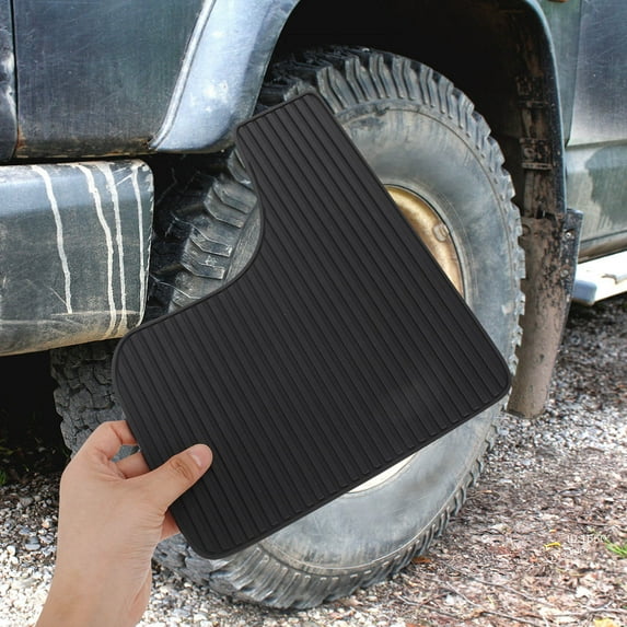 BALAHAPY Mudguard Black Soft Rubber Splash Protection 1 Pair 10.61X9 ...