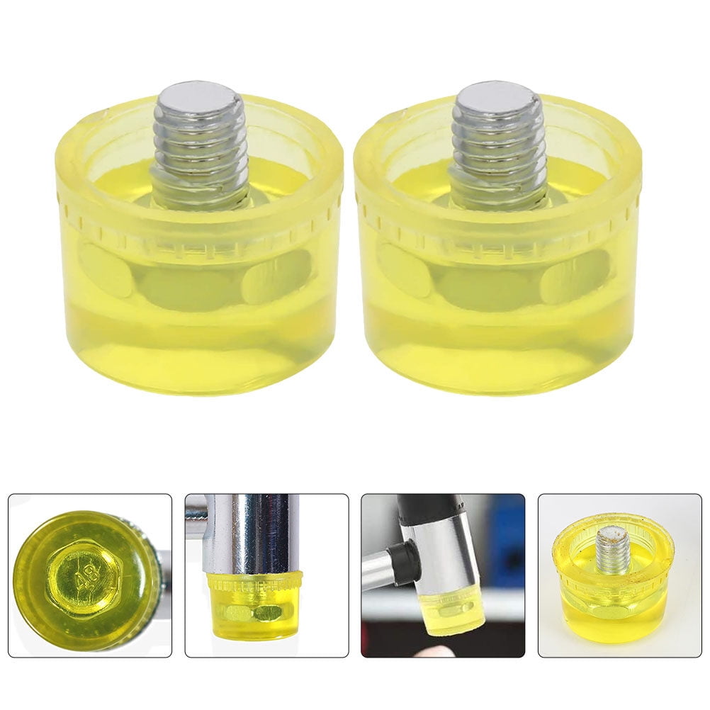 BALAHAPY Yellow Rubber Mallet Head Tips for Safely Installing Small ...