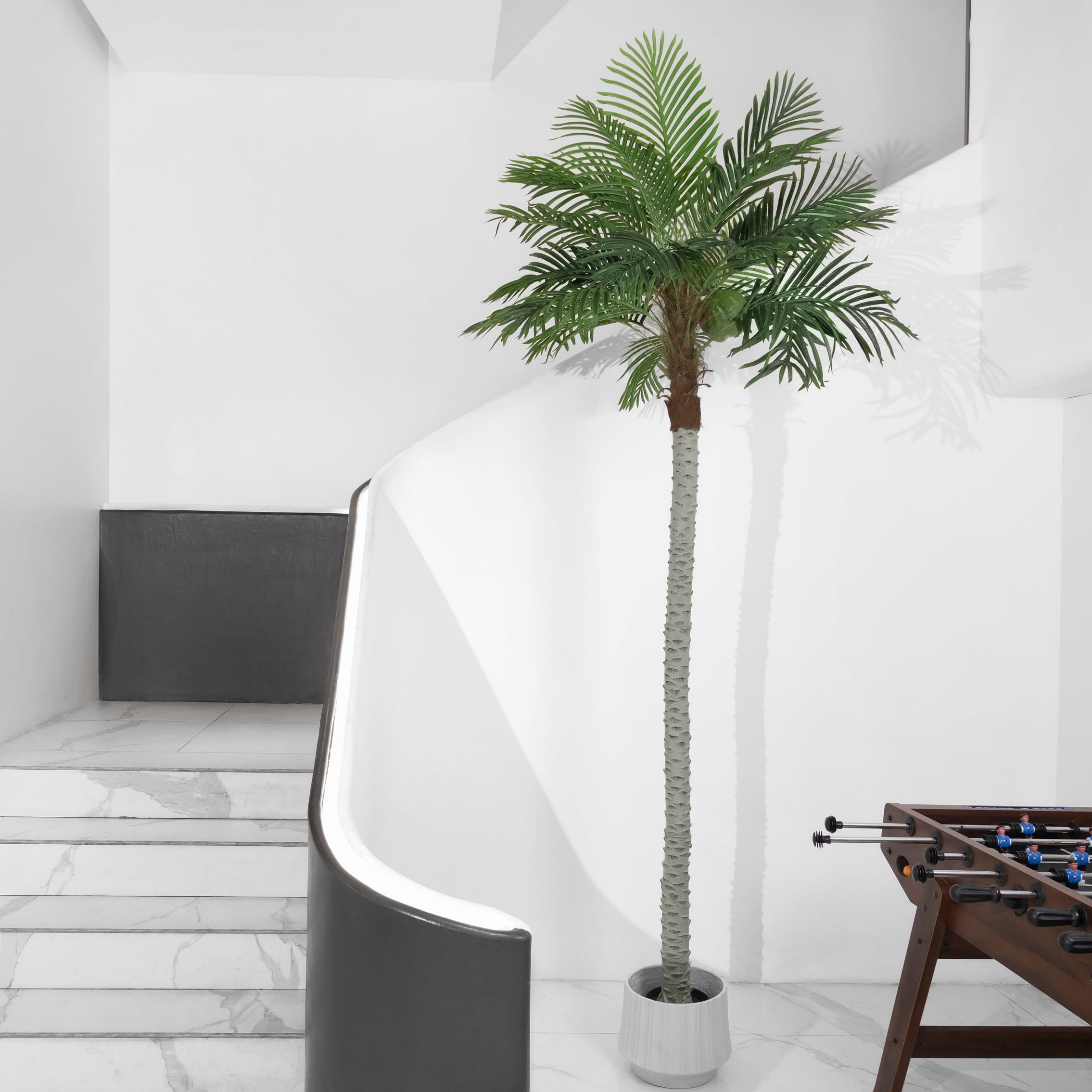 BALANBO 10ft Artificial Phoenix Palm Tree, Faux Coconut Silk Palm Tree ...