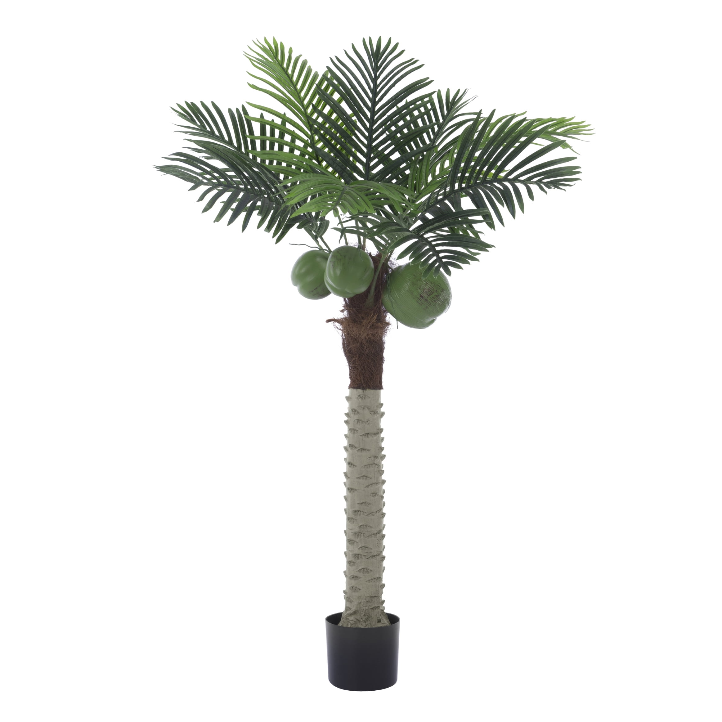 BALANBO 5ft Artificial Phoenix Palm Tree, Faux Coconut Silk Palm Tree ...