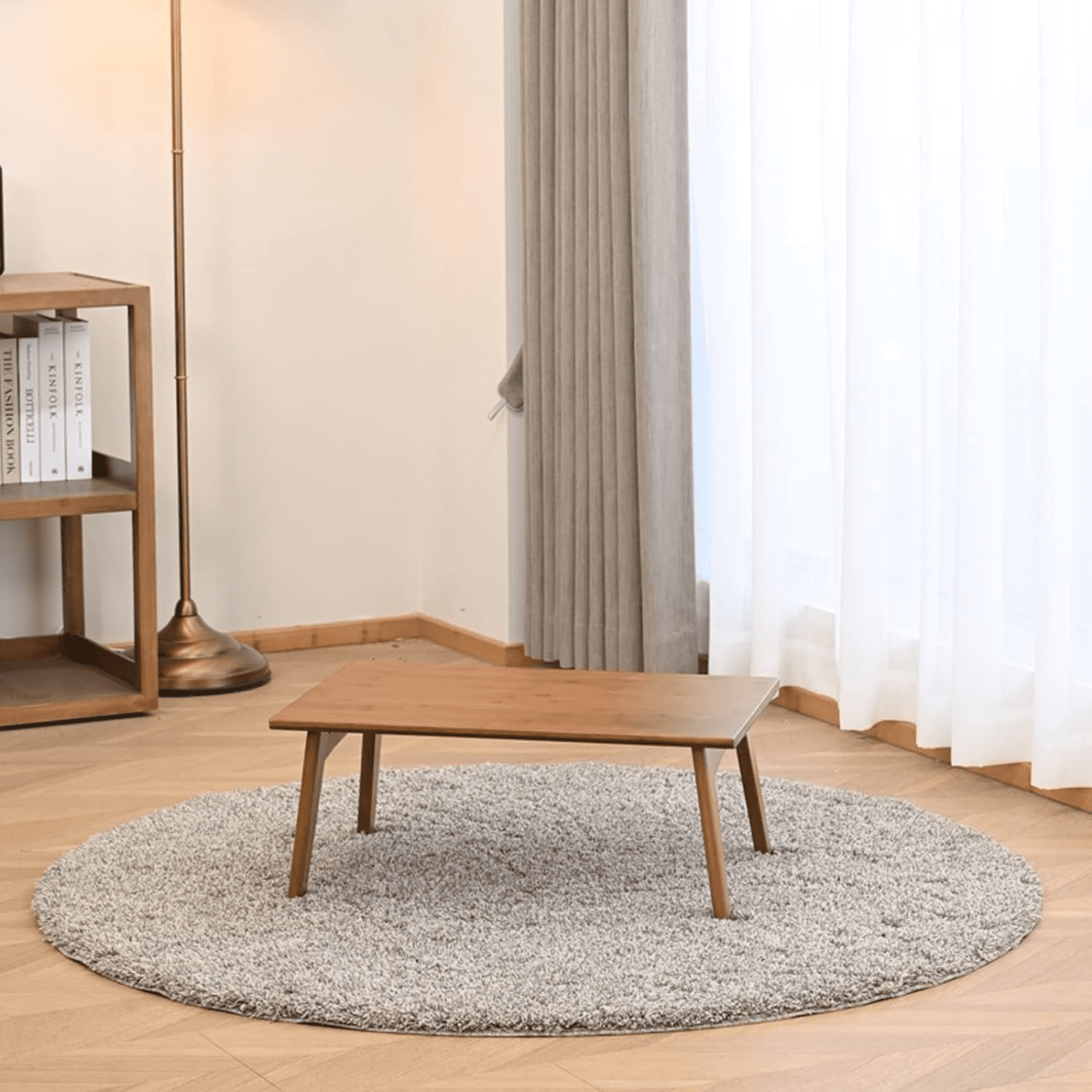 BALANBO Foldable Bamboo Small Table Foldable Floor Desk Folding Coffee ...