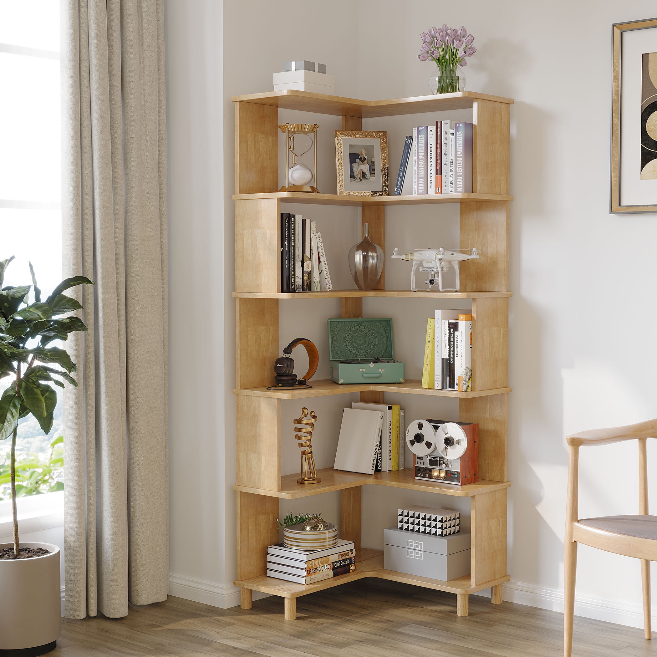 Mini corner bookshelf store