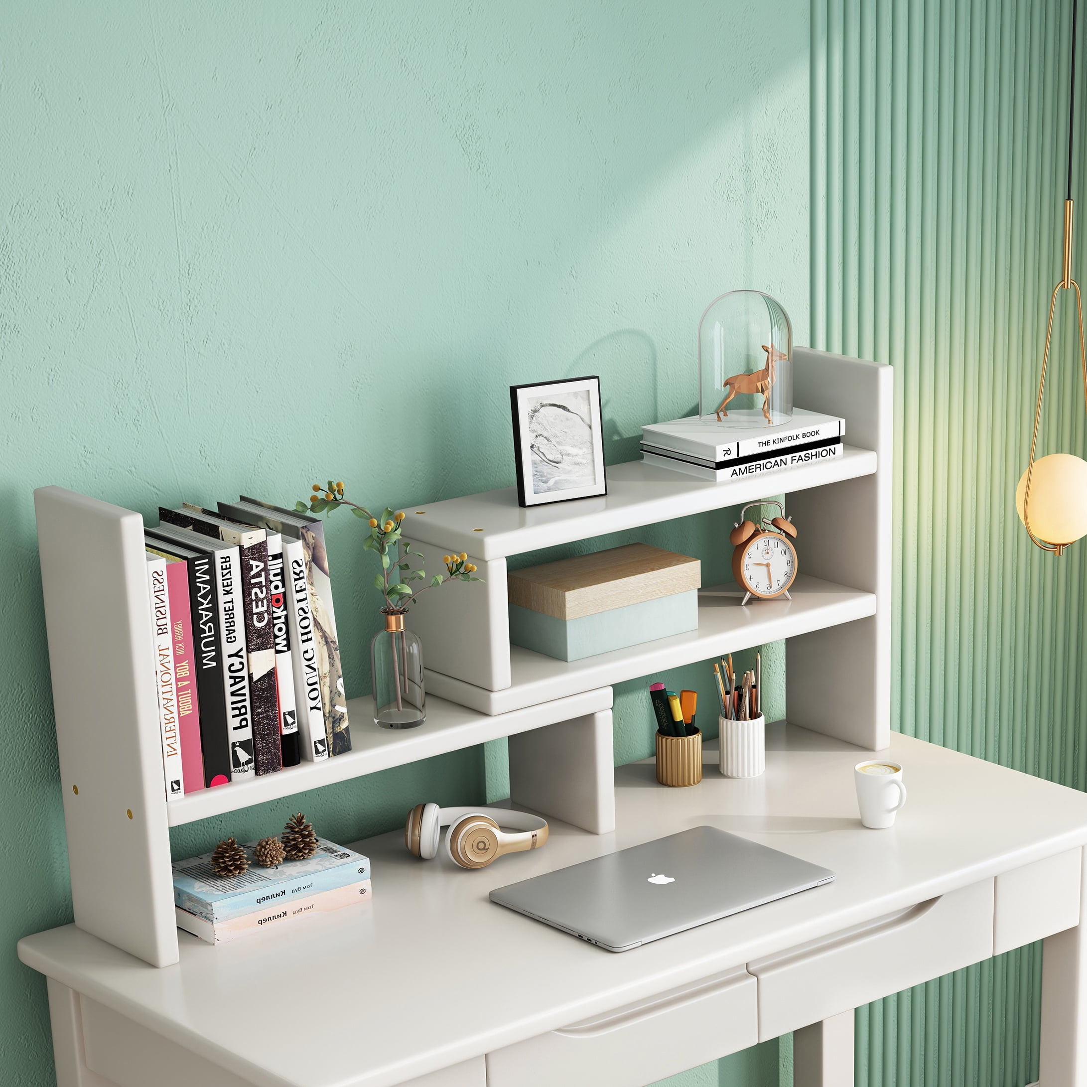 BALANBO Desktop Shelf Desk Hutch Desktop Shelves Cubicle Shelf ...