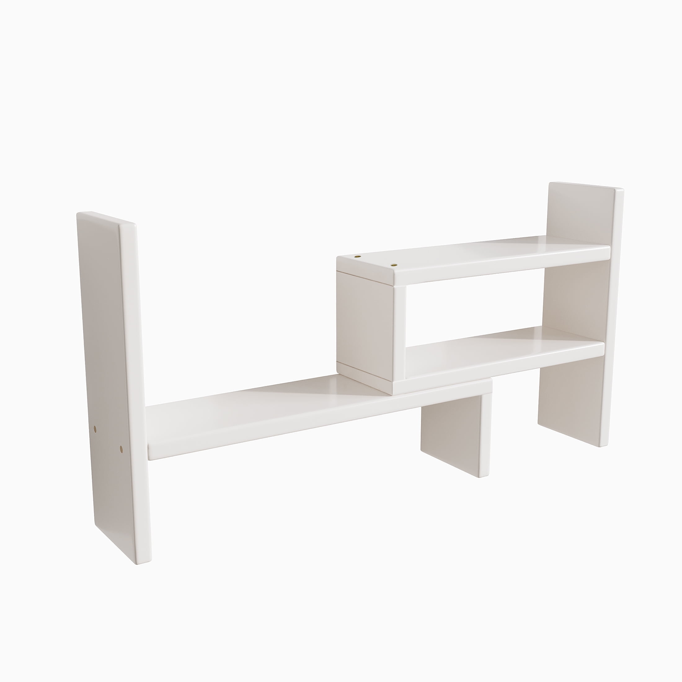 BALANBO Desktop Shelf Desk Hutch Desktop Shelves Adjustable wood ...