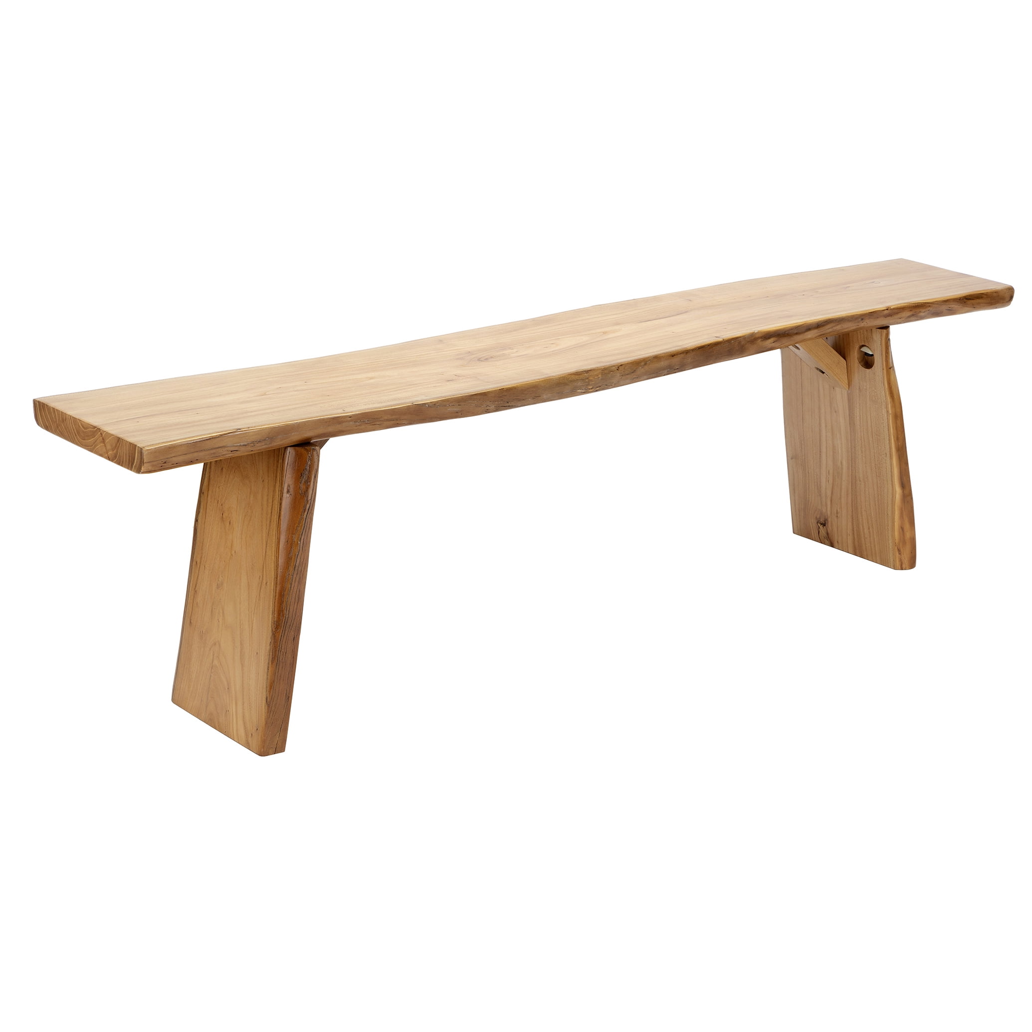 BALANBO Solid Wood Dining Bench Bedroom BenchesIn Footrest Stool Live ...