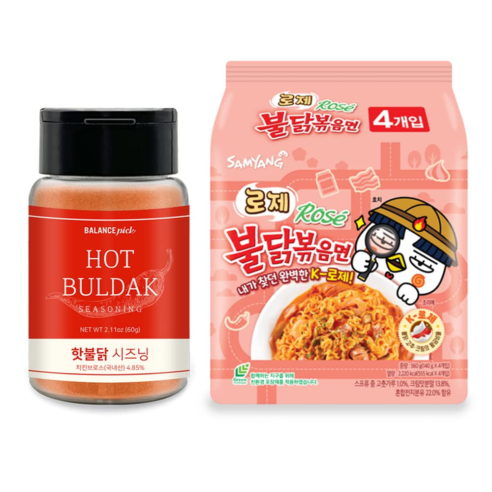BALANCE PICK Buldak Pack IRF13 (Hot Buldak Seasoning & Rose Buldak ...