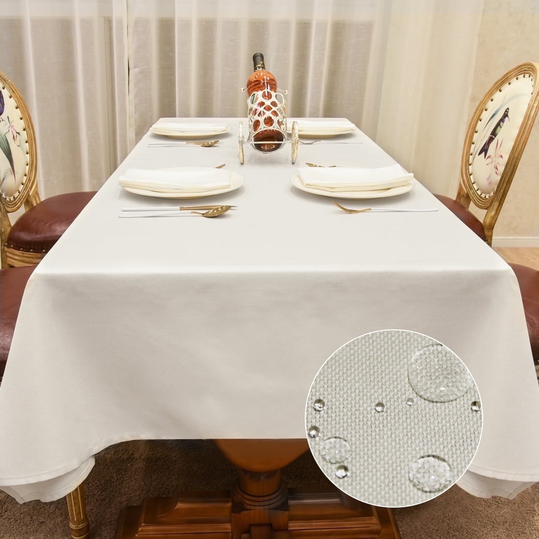 BALCONY & FALCON Rectangle Tablecloth Washable Waterproof Tablecloth ...