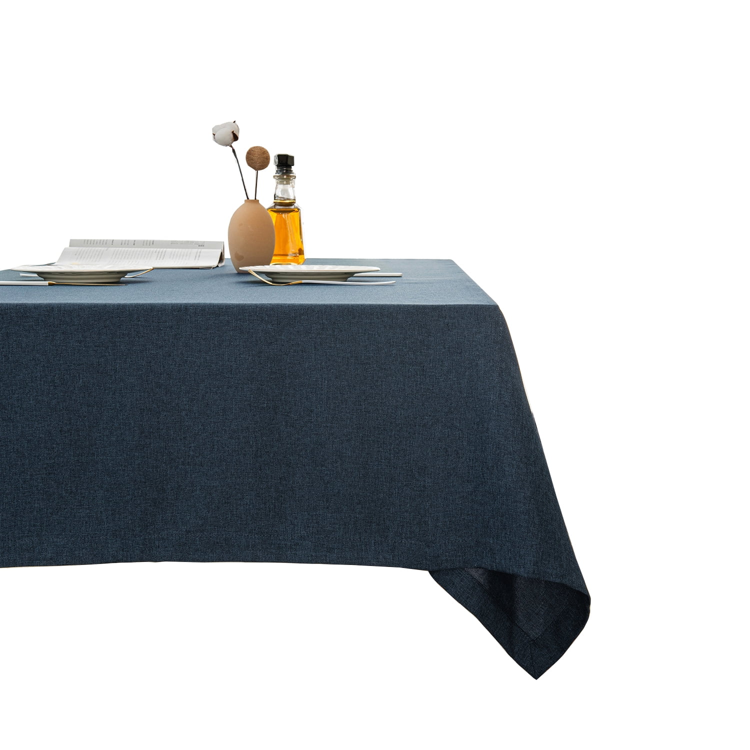 BALCONY & FALCON Rectangular Tablecloth Fine Yarns Linen Water ...