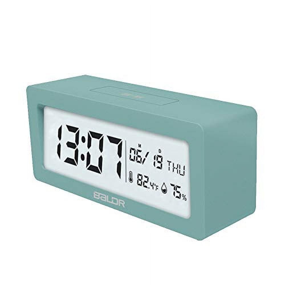 BALDR Compact Digital Alarm Clock with Ultra HD LCD Screen - Clocks for ...