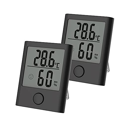 BALDR Digital Mini Hygrometer & Indoor Thermometer - Monitor Room ...
