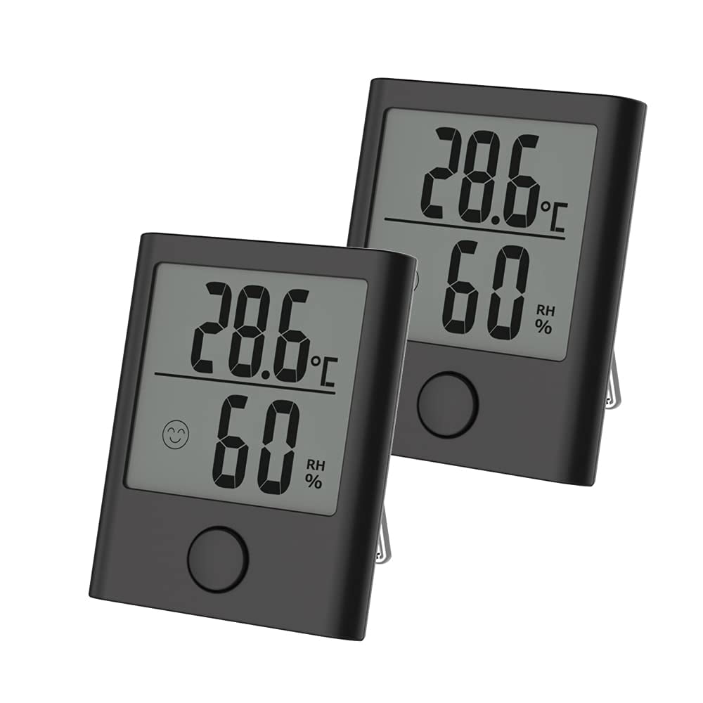 BALDR Digital Mini Hygrometer & Indoor Thermometer - Monitor Room ...