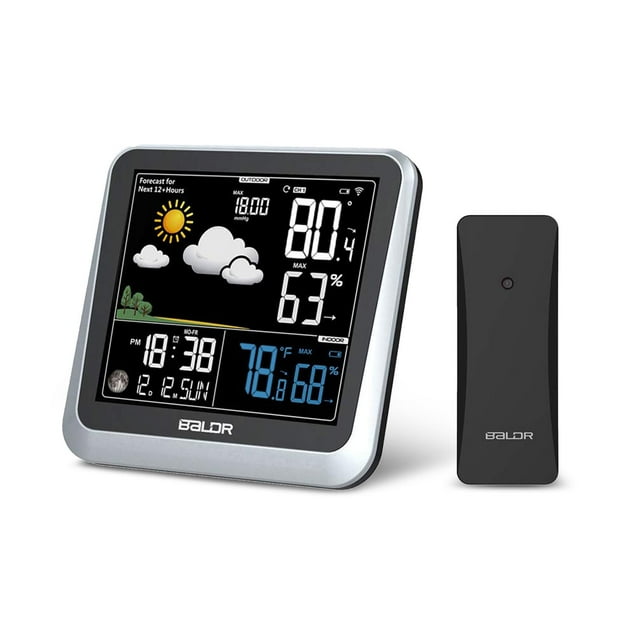 BALDR Wireless Indoor/Outdoor Weather Station - Thermometer ...