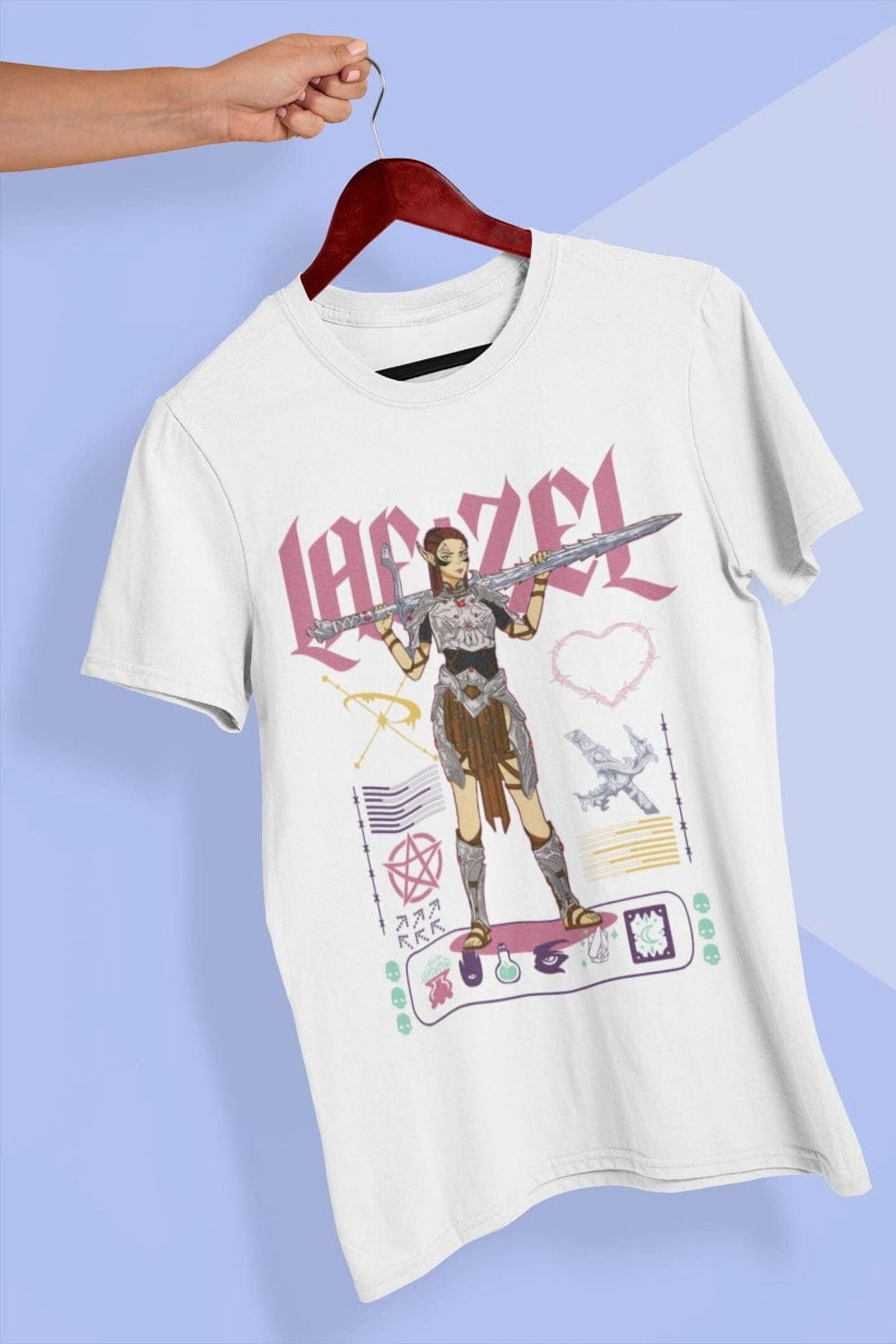 BALDURS GATE 3 Lae'zel Shirt Cute Anime Style 90s Streetwear Gifts for ...