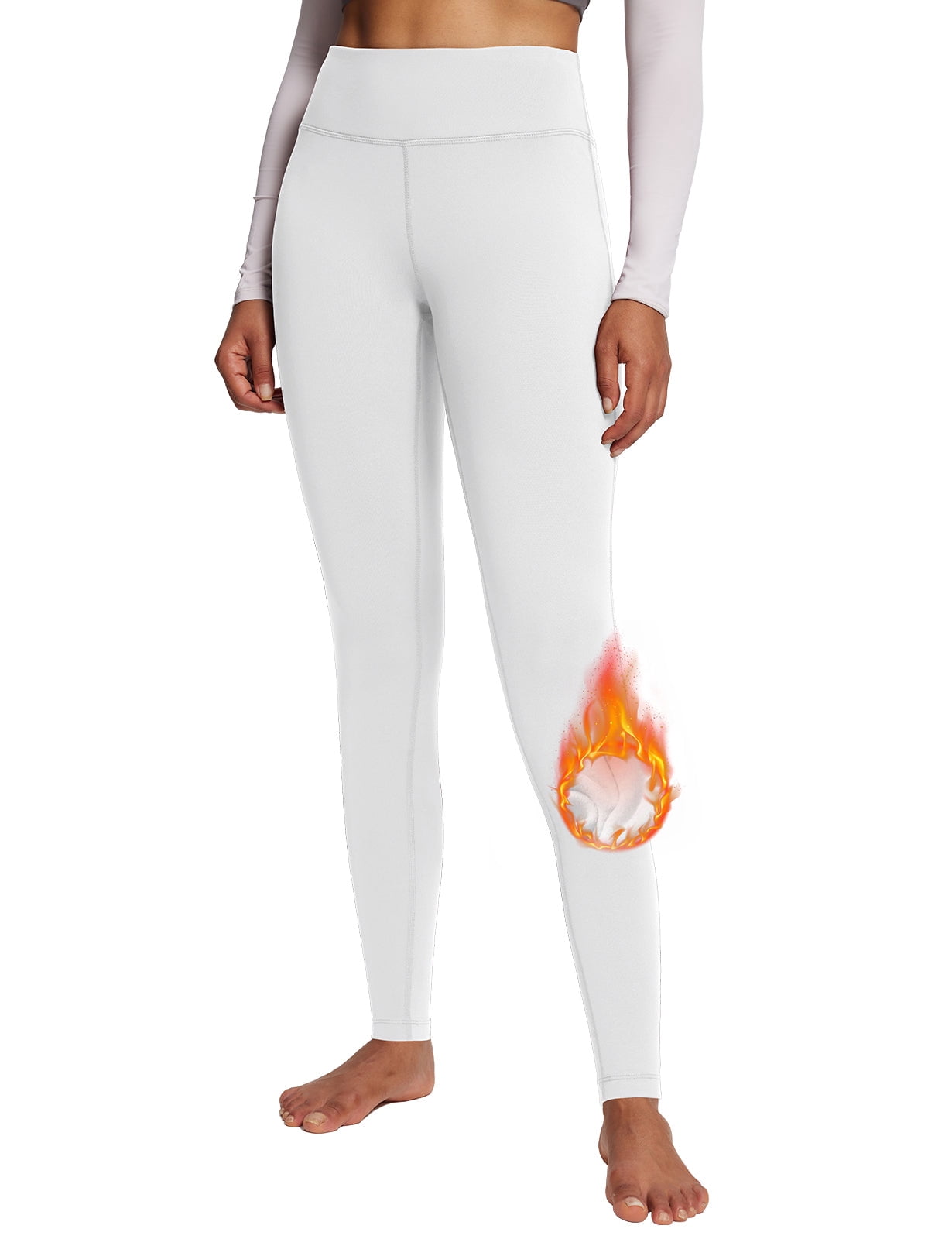 BALEAF Leggings for Women Fleece Lined Thermal Warm Winter Tights High ...