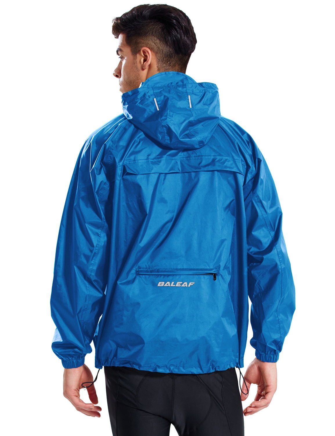 BALEAF Men's Waterproof Raincoat Jacket Winproof Packable Hiking ...