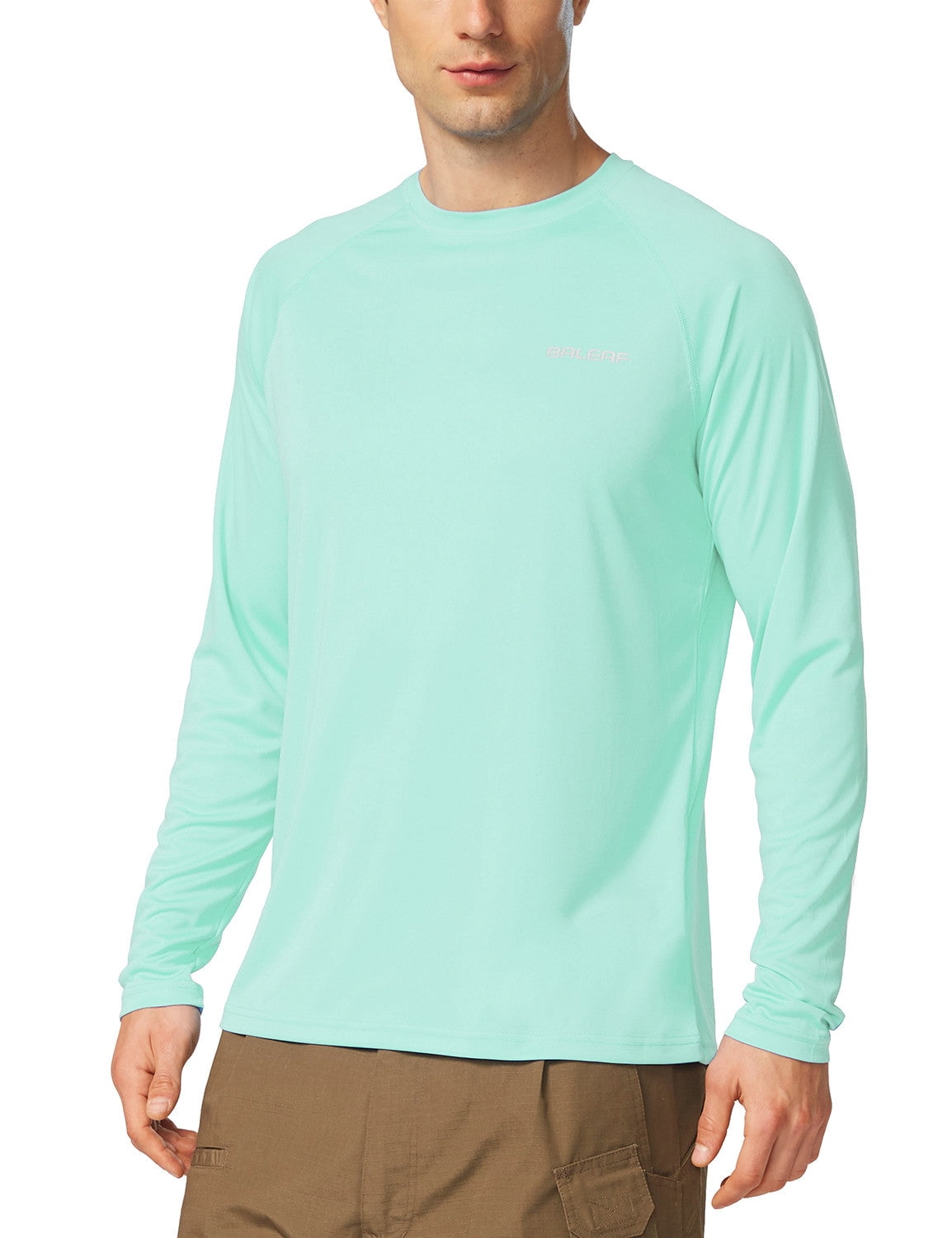 BALEAF Mens Shirts Long Sleeve Sun Protection T-Shirt UV SPF UPF 50 ...