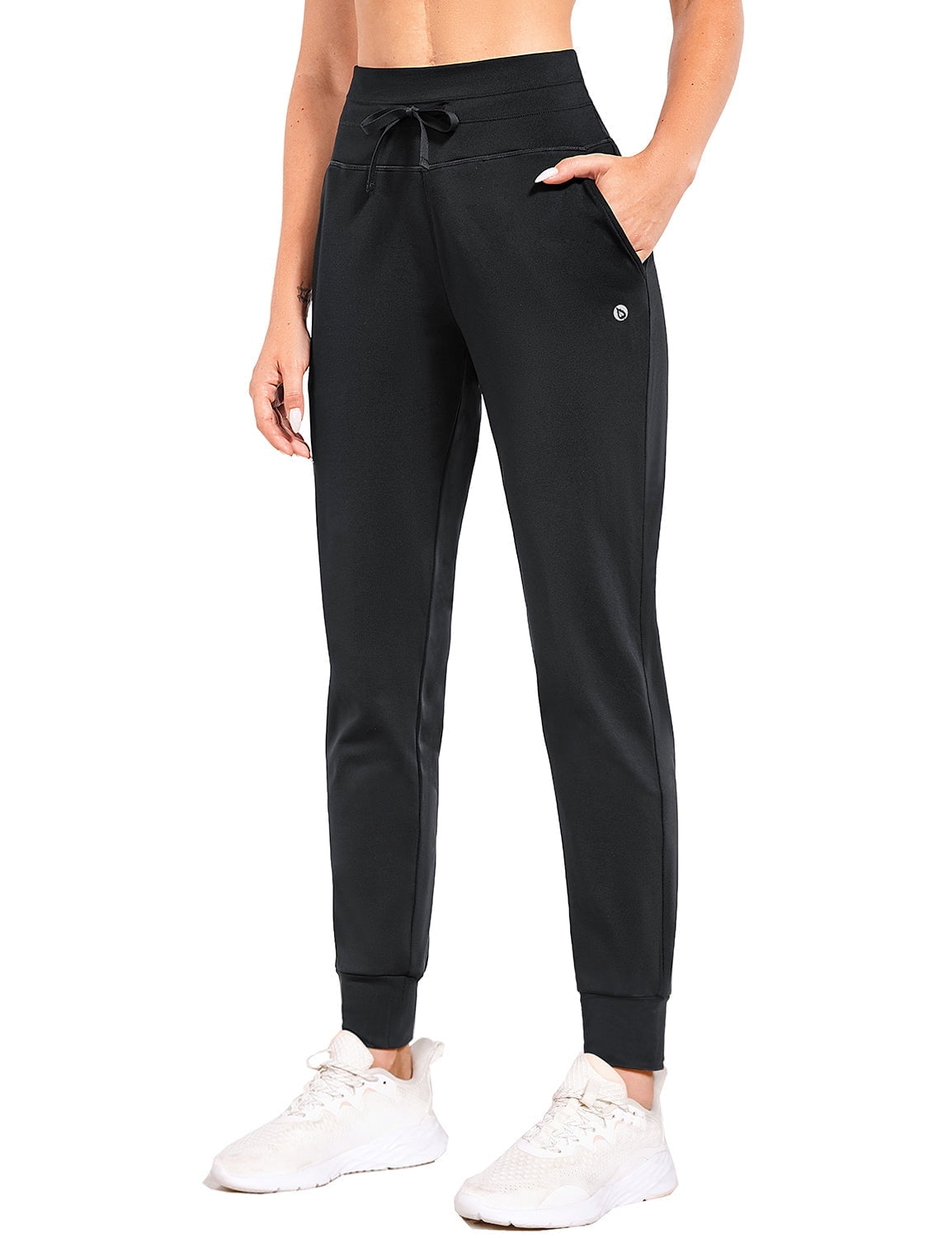 BALEAF Women's Fleece Lined Pants Water Resistant Sweatpants High ...