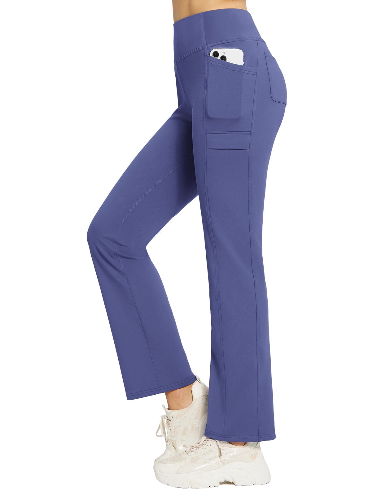 BALEAF Women's Fleece Lined Pants Yoga Pants Warm Thermal Winter High ...