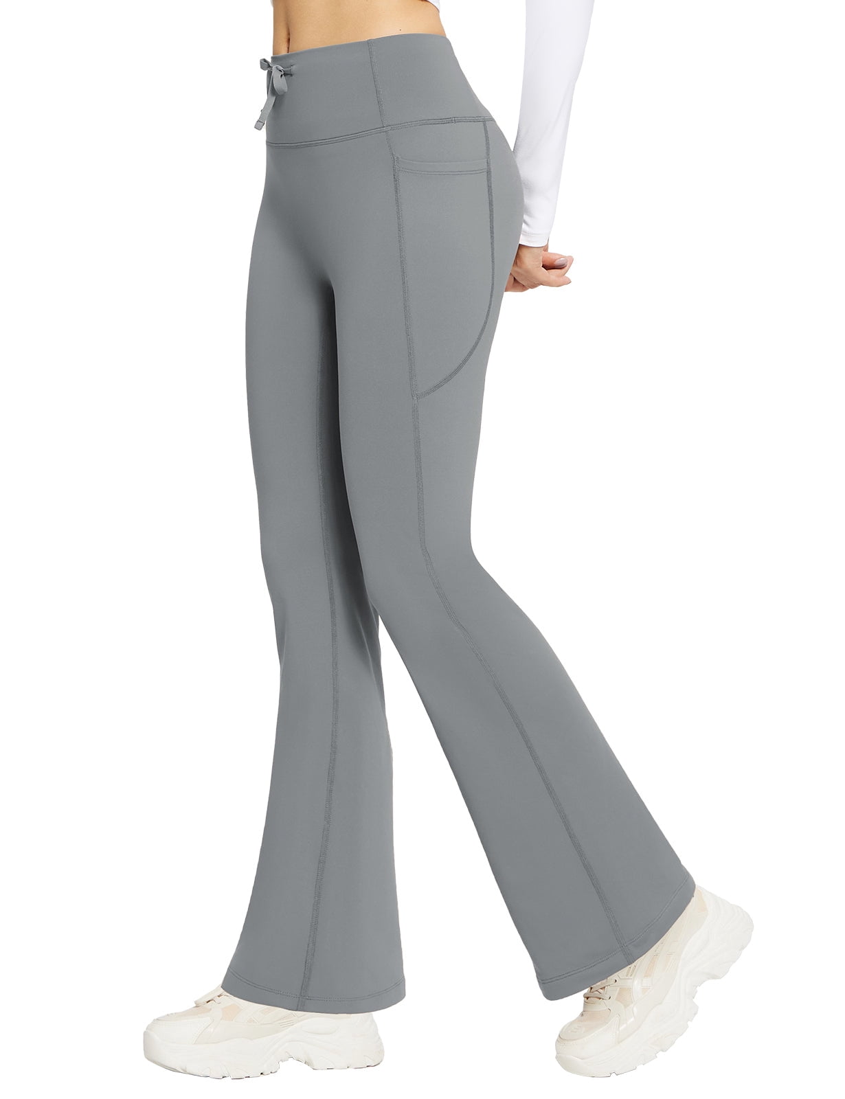 BALEAF Women's Fleece Lined Yoga Pants Waterproof Winter Warm Hiking ...